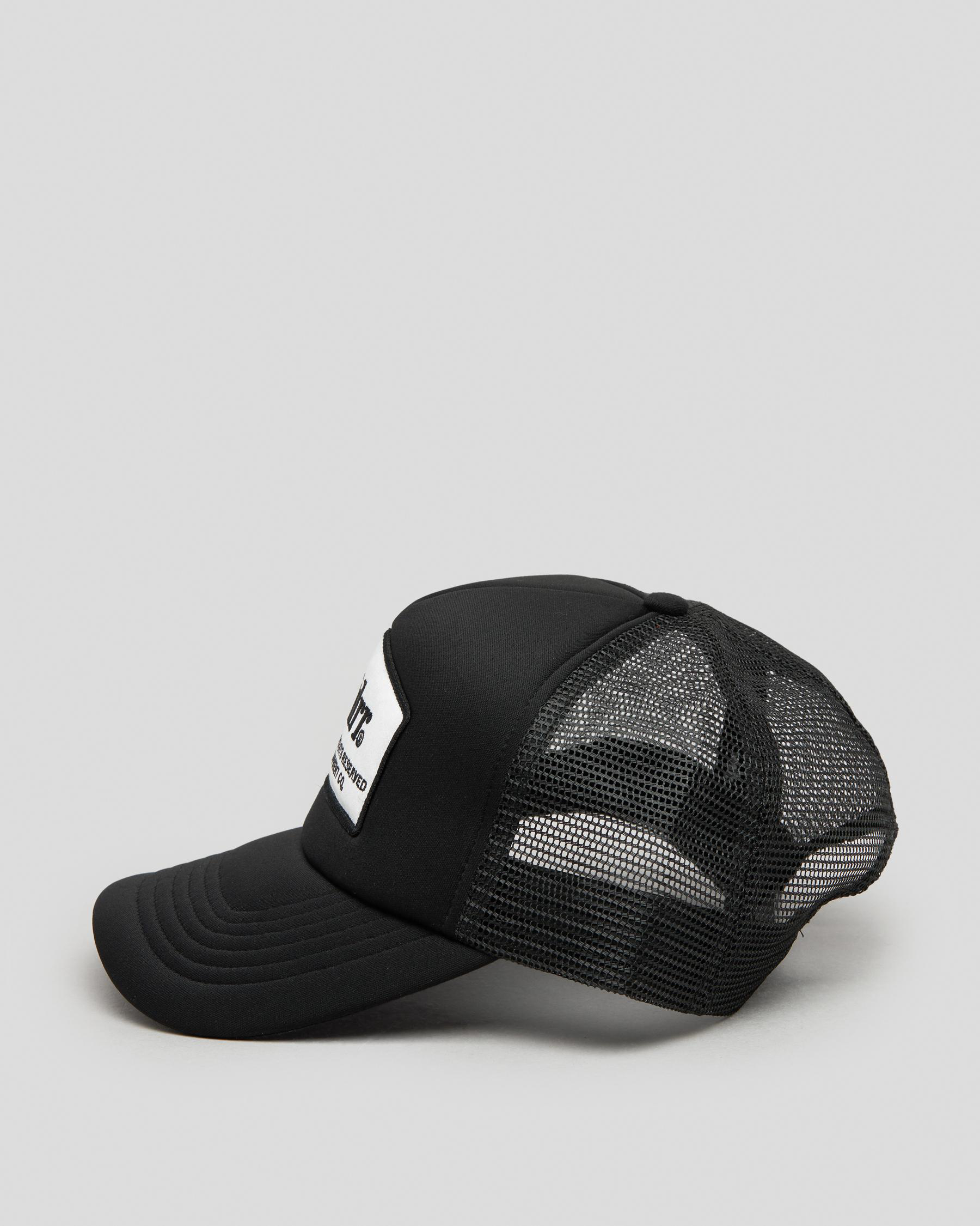 Shop Wndrr Boundary Trucker Cap In Black - Fast Shipping & Easy Returns ...