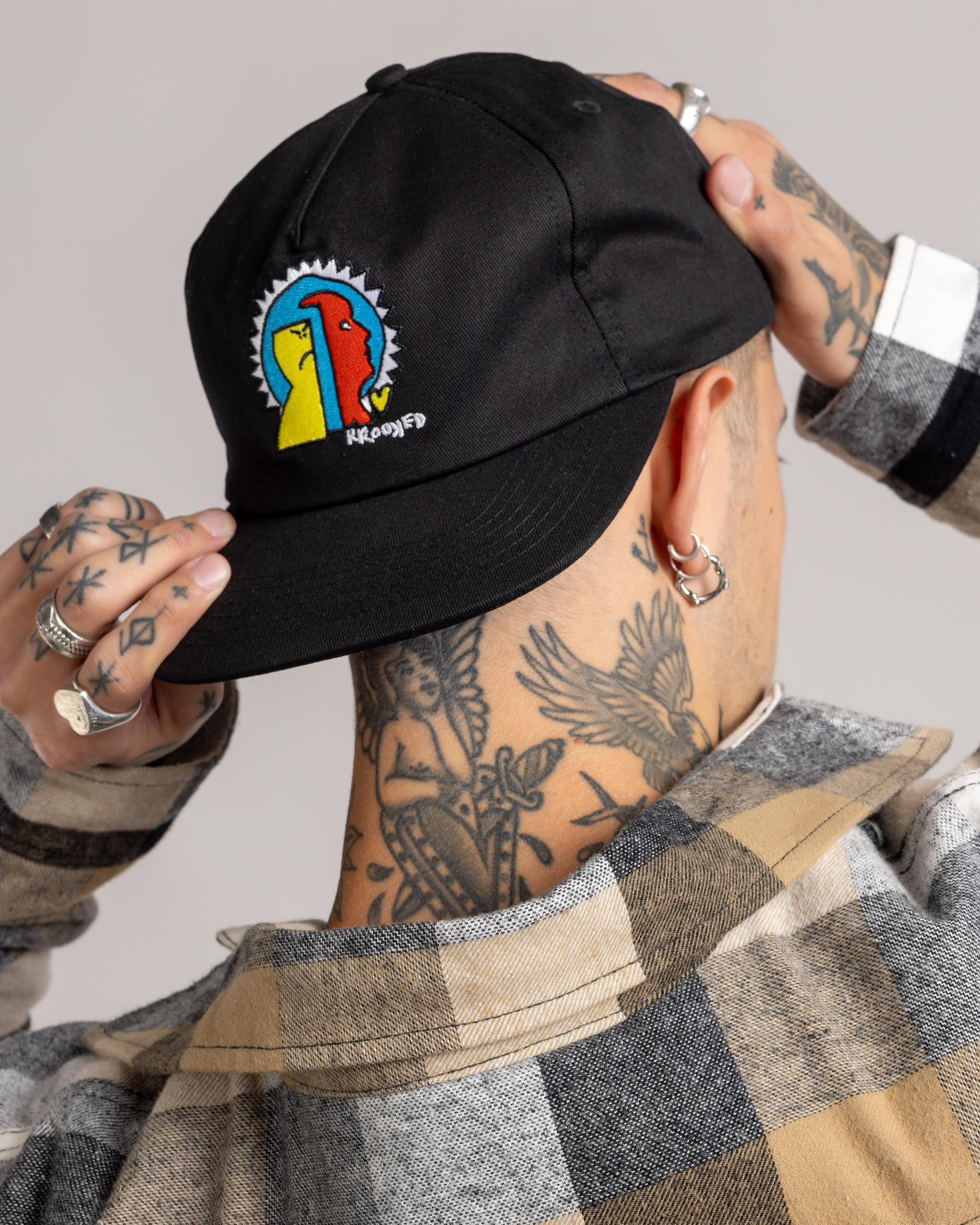Krooked Mad Back Snapback Cap In Black - FREE* Shipping & Easy Returns ...