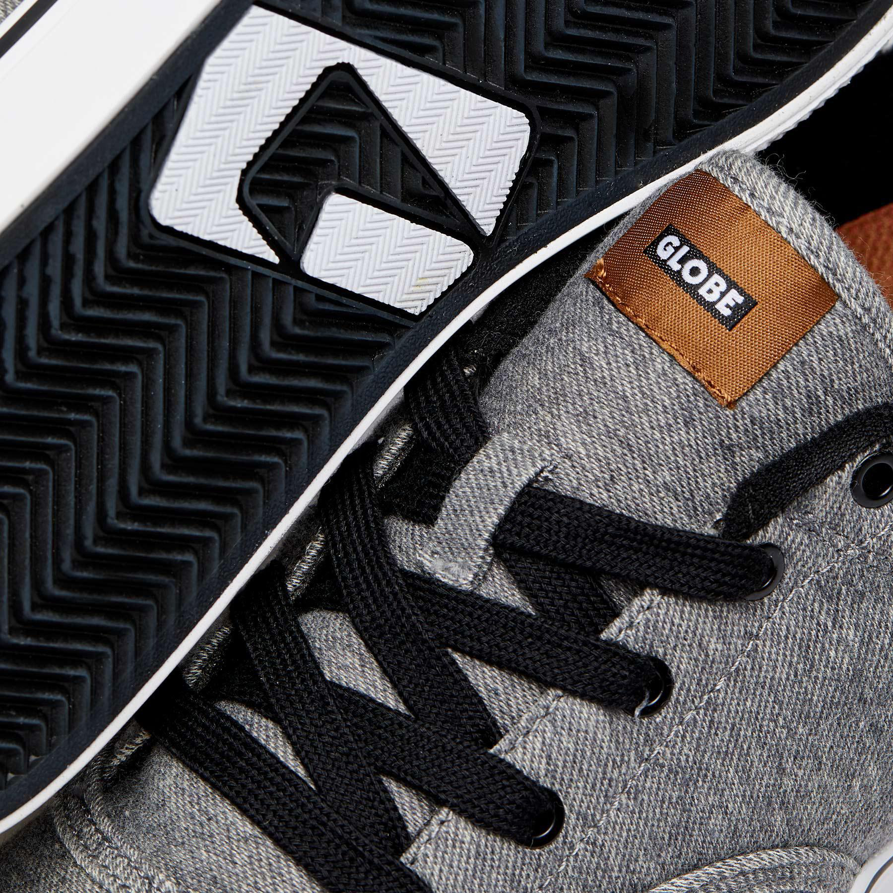 Shop Globe Globe Tribe Shoes In Grey Chambray/tan - Fast Shipping ...