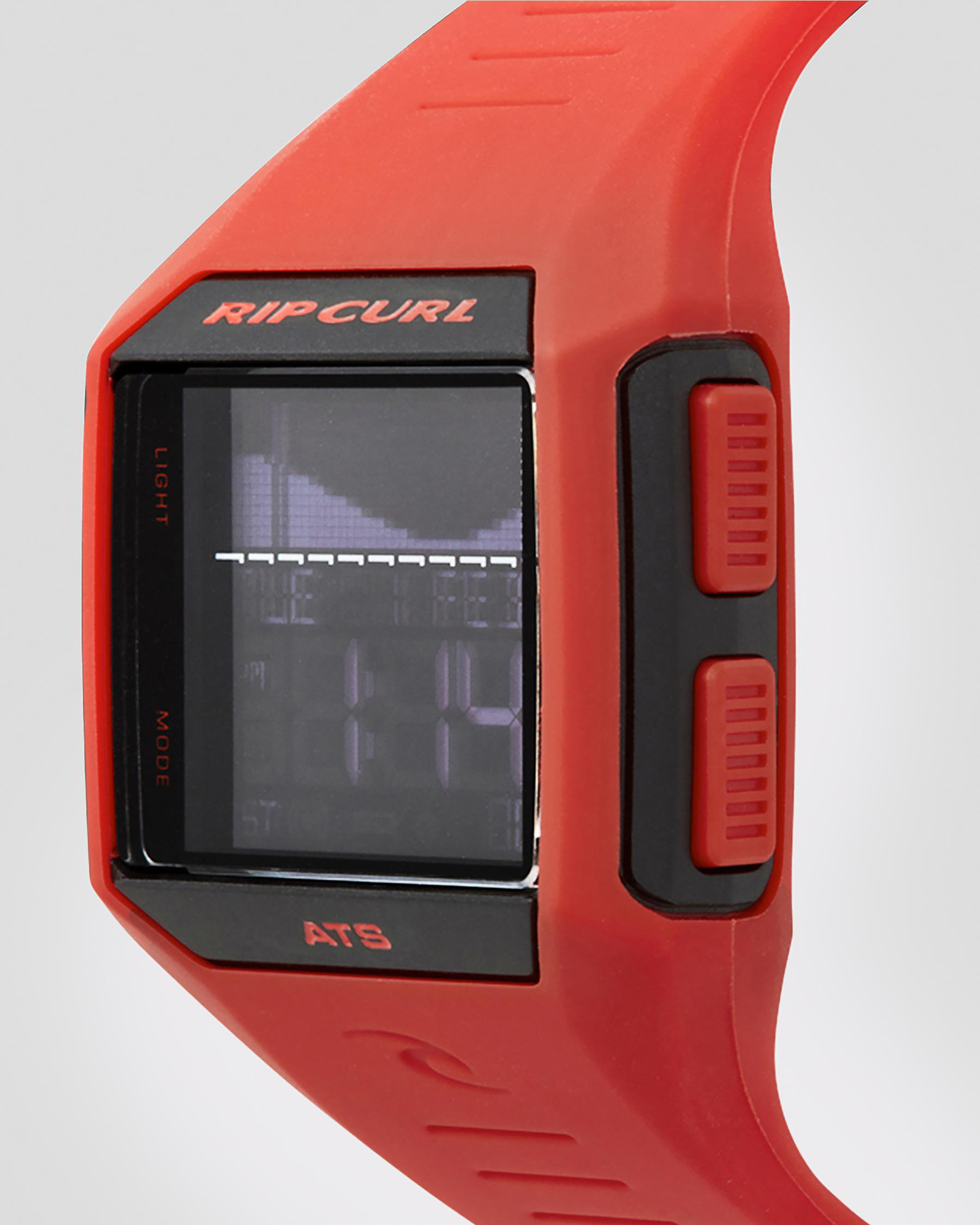 Shop Rip Curl Boys' Rifles Midsize Tide Watch In Flame - Fast Shipping ...