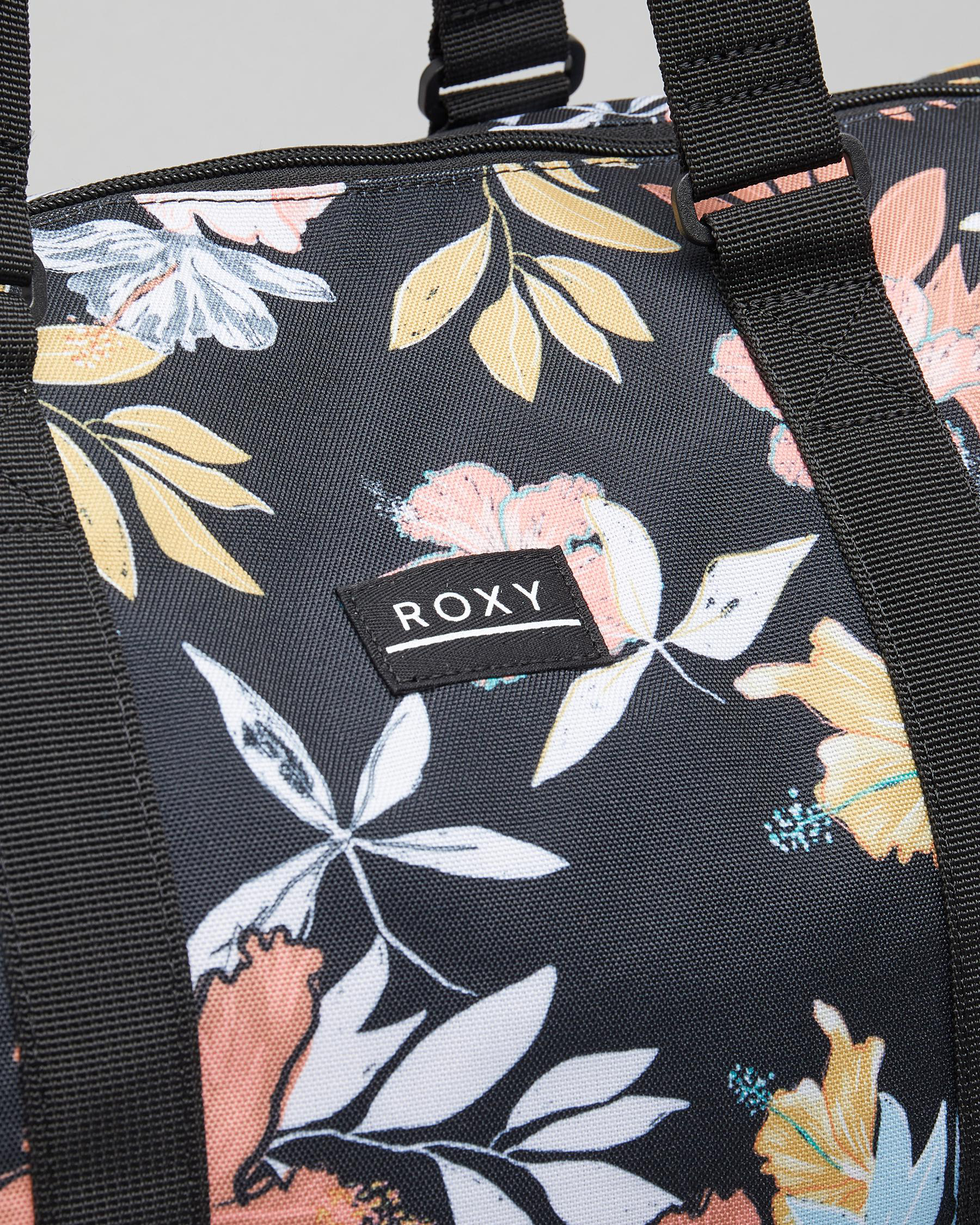 Shop Roxy Pumpkin Spice Travel Bag In Anthracite Island Vibes - Fast ...