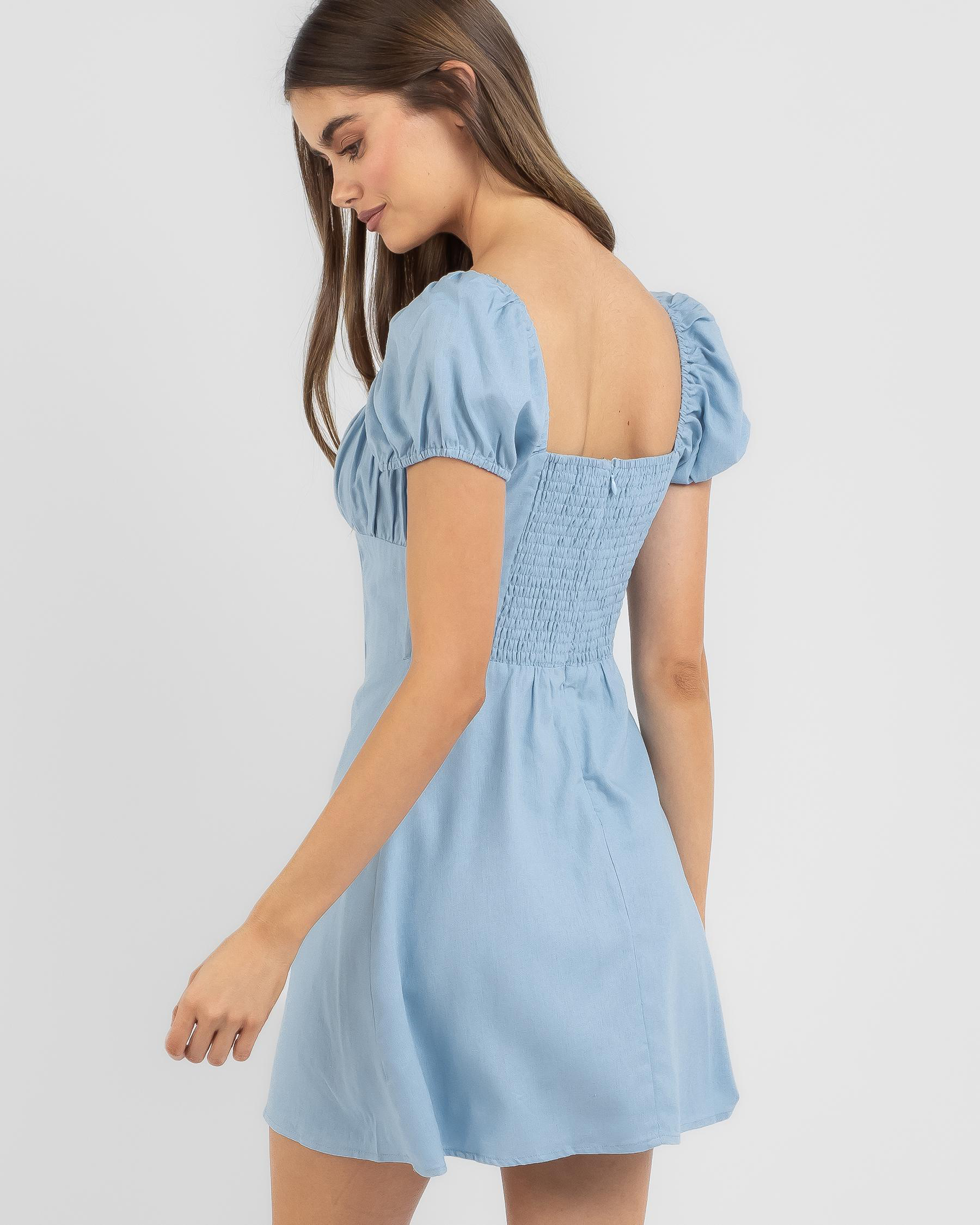 Shop Ava And Ever Reggie Dress In Blue - Fast Shipping & Easy Returns ...