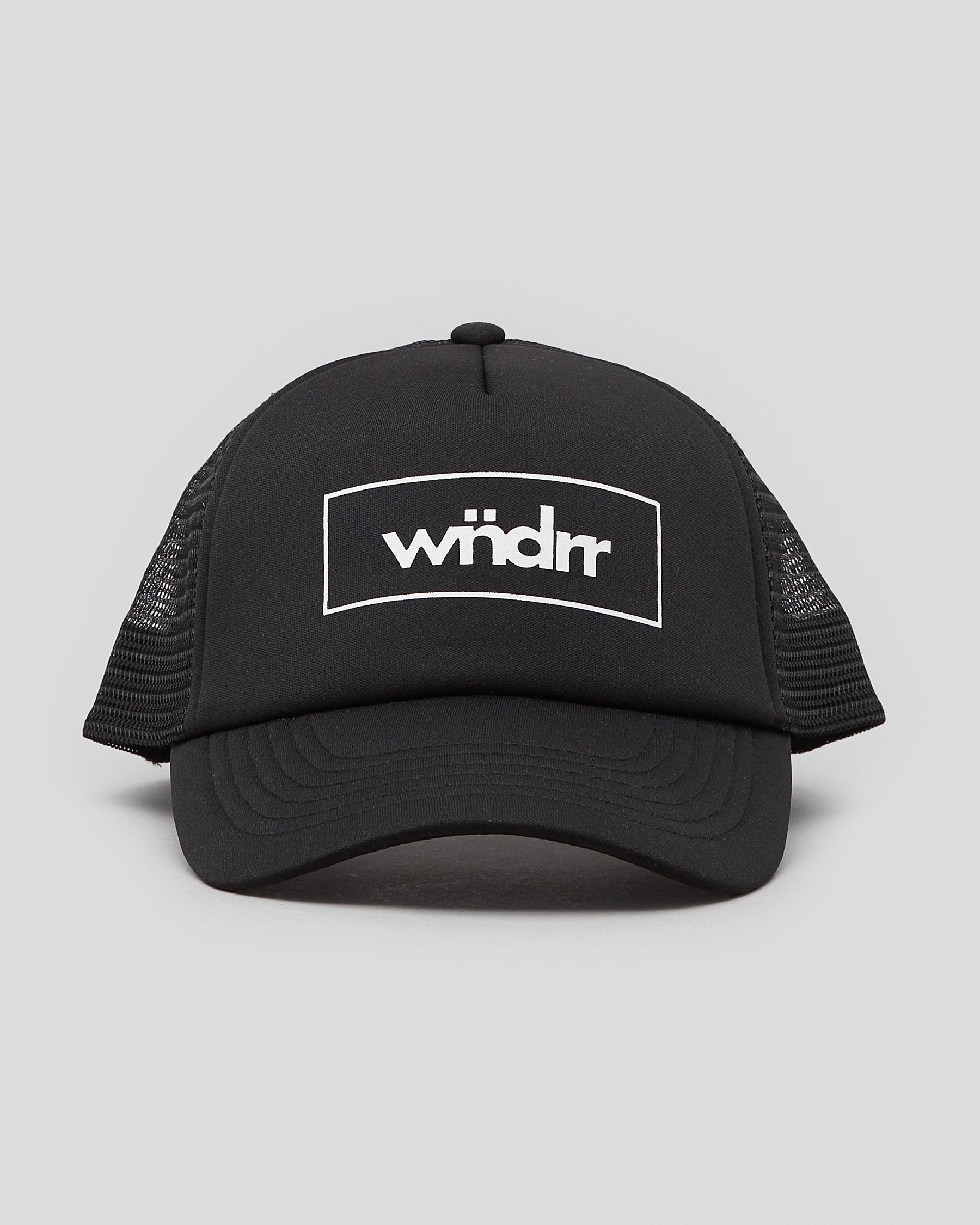 Shop Wndrr Accent Trucker Cap In Black - Fast Shipping & Easy Returns ...