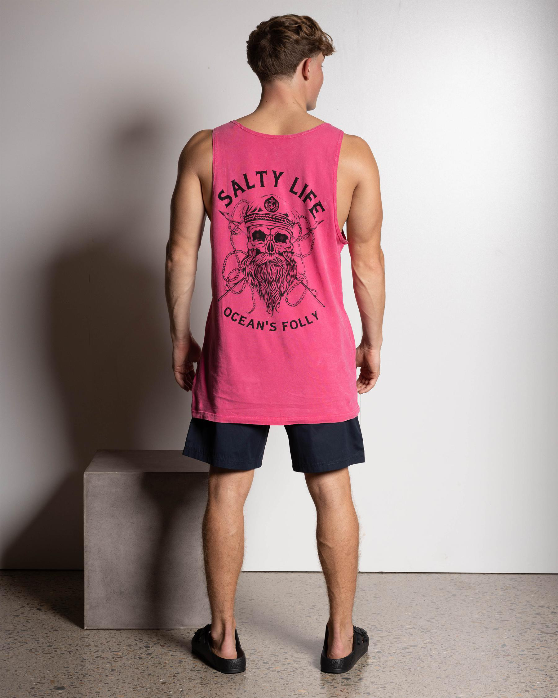 Salty Life Raider Singlet In Pink - FREE* Shipping & Easy Returns ...