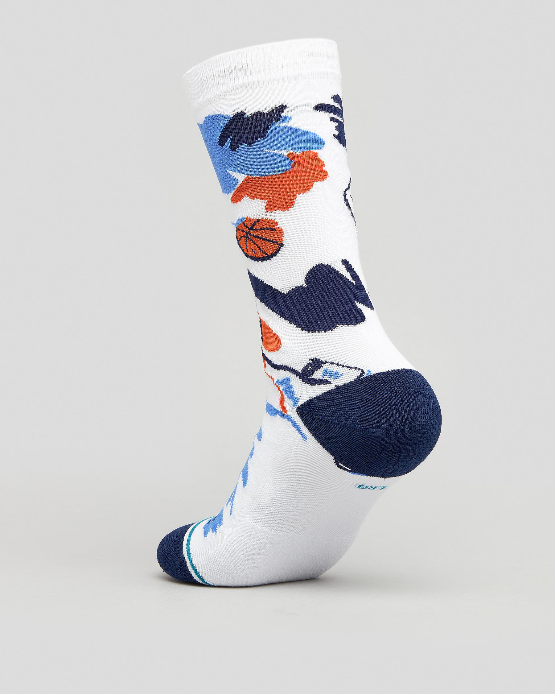 Shop Stance Paint Luka Socks In White - Fast Shipping & Easy Returns ...