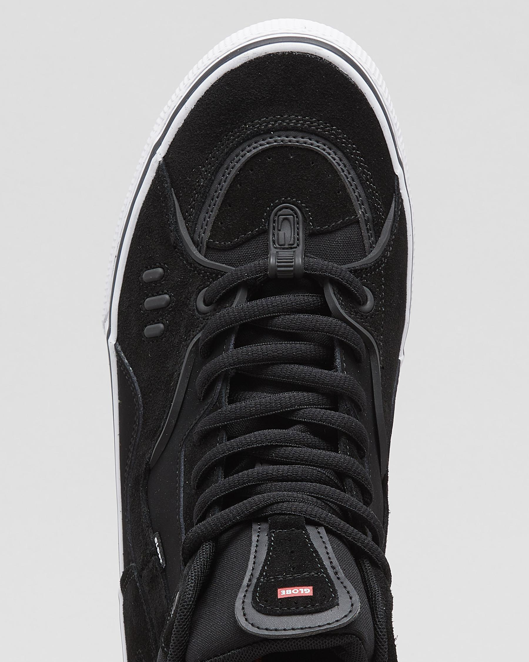 Shop Globe Dimension Hi Top Shoes In Black/white/gum - Fast Shipping ...