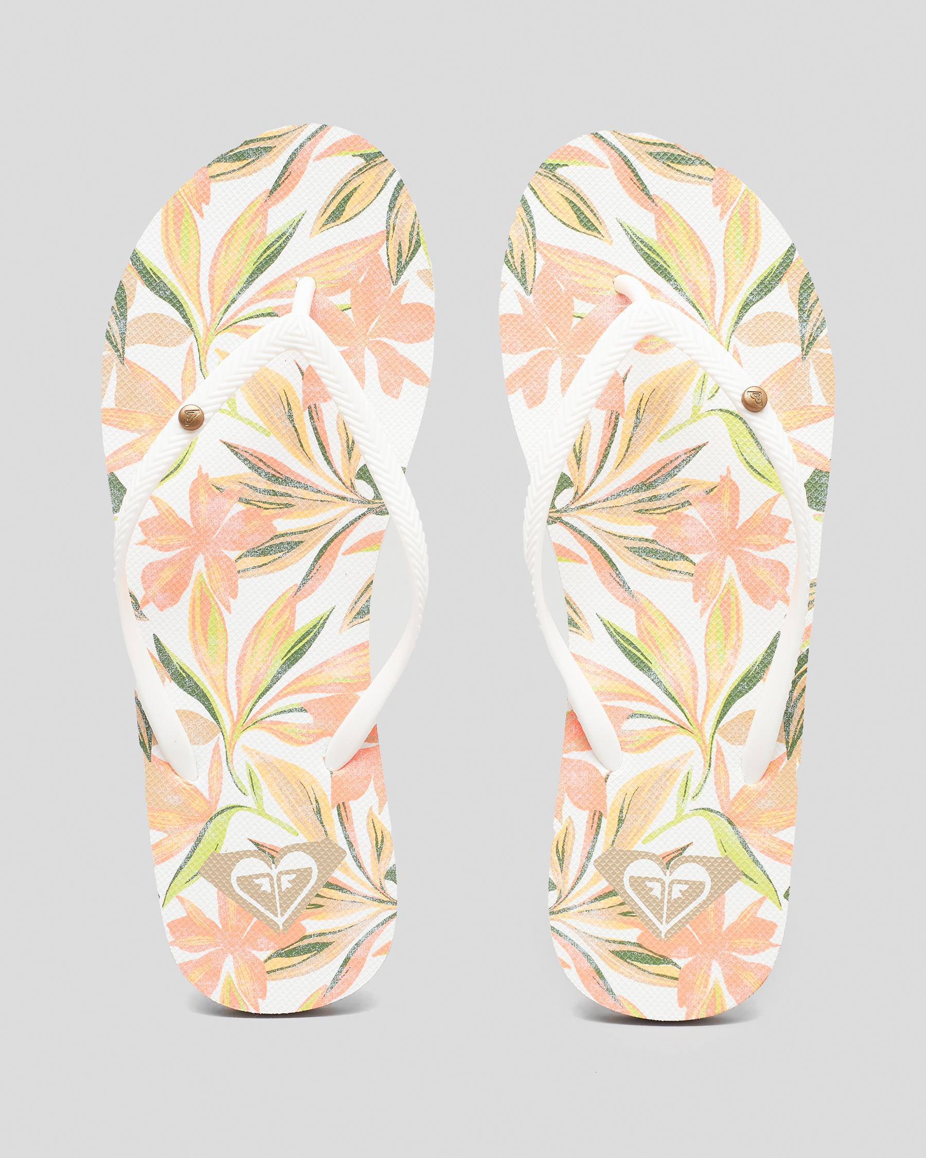 Shop Roxy Bermuda Thongs In Lt Peach - Fast Shipping & Easy Returns ...