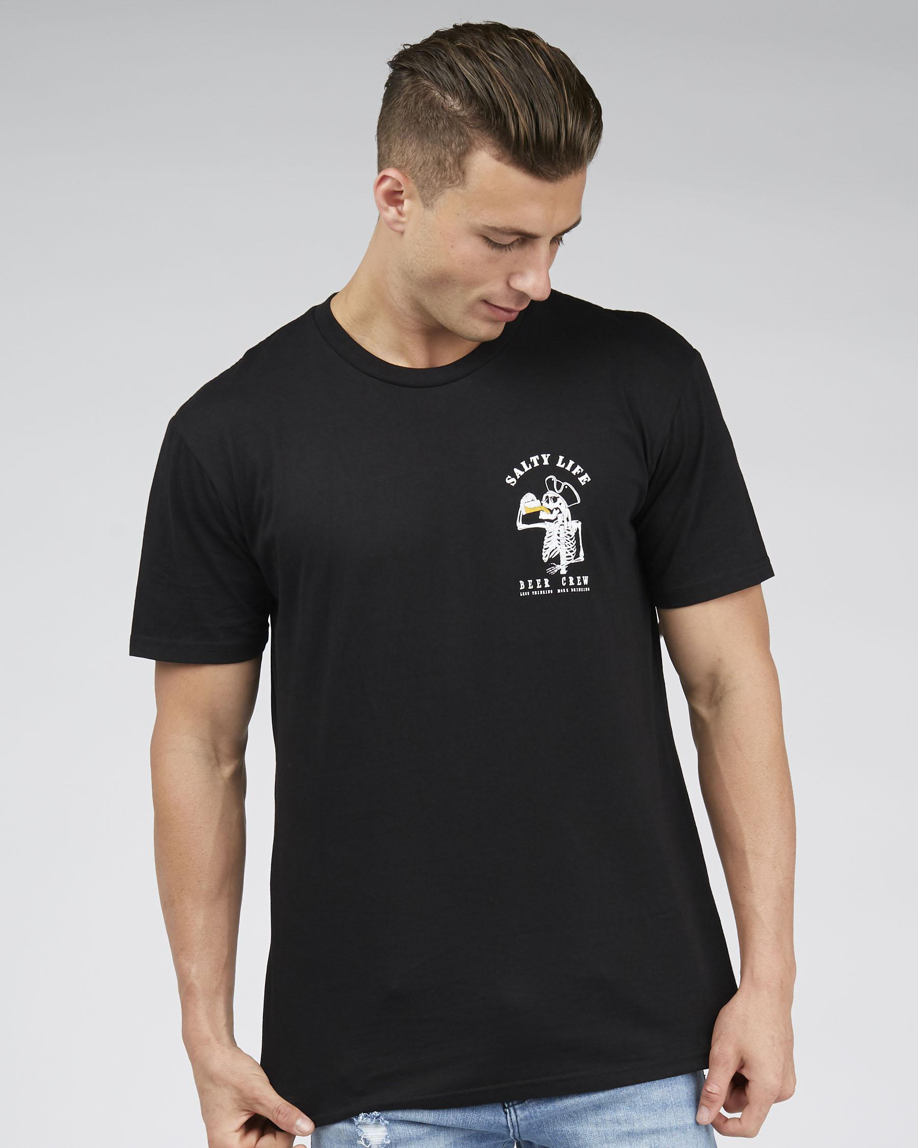 Shop Salty Life Wasted T-Shirt In Black - Fast Shipping & Easy Returns ...