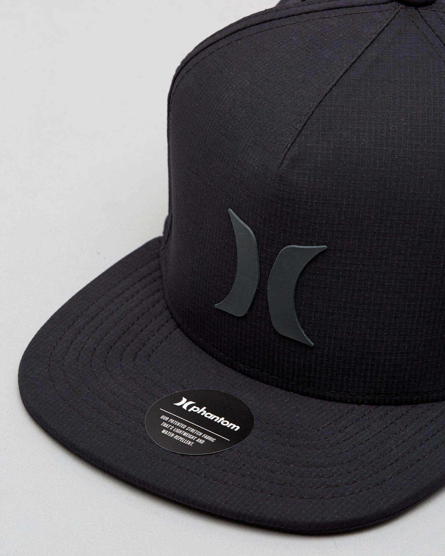 Shop Hurley Phantom Surplus Cap In Black - Fast Shipping & Easy Returns ...