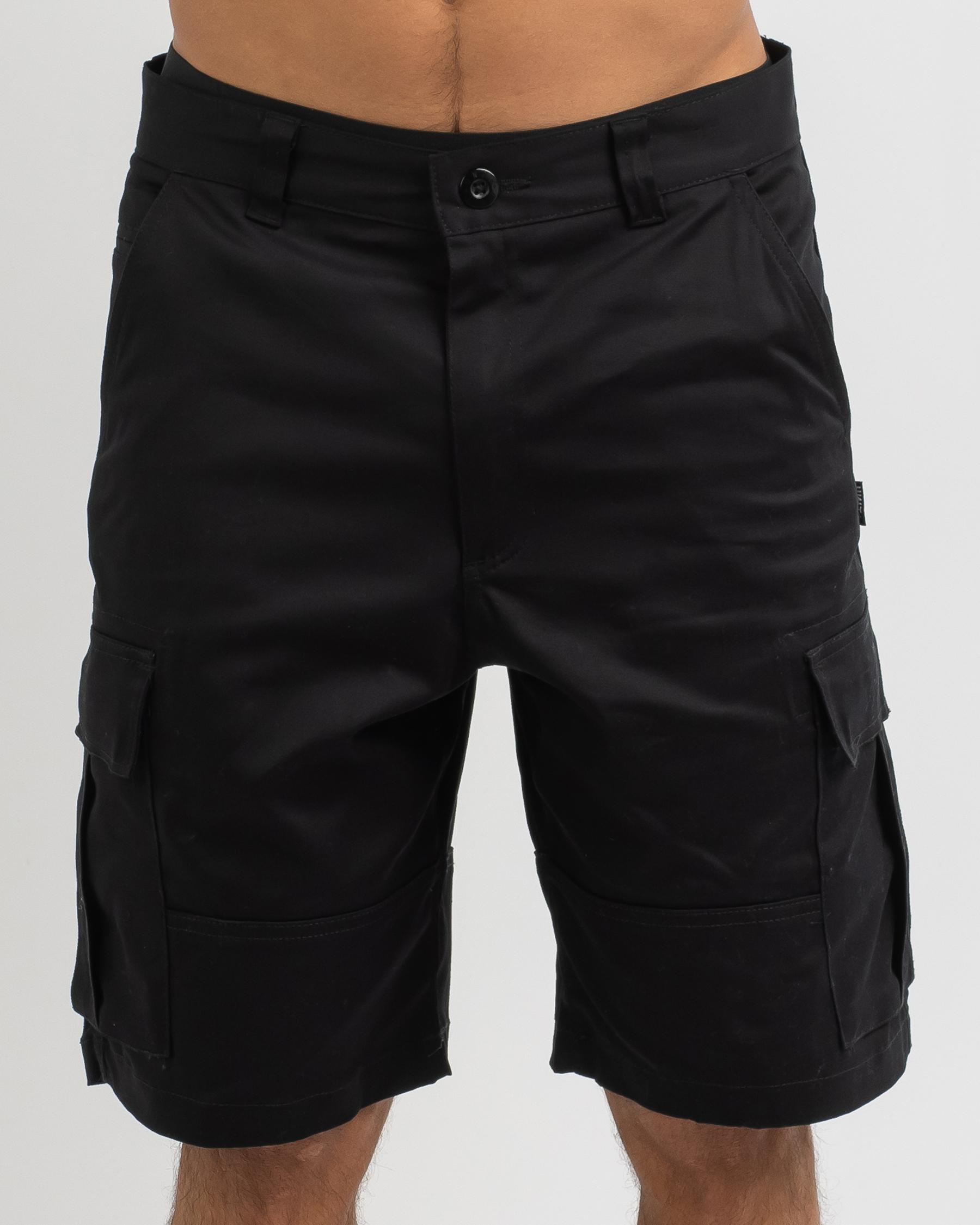 Shop Unit Broadcast Walk Shorts In Black - Fast Shipping & Easy Returns ...