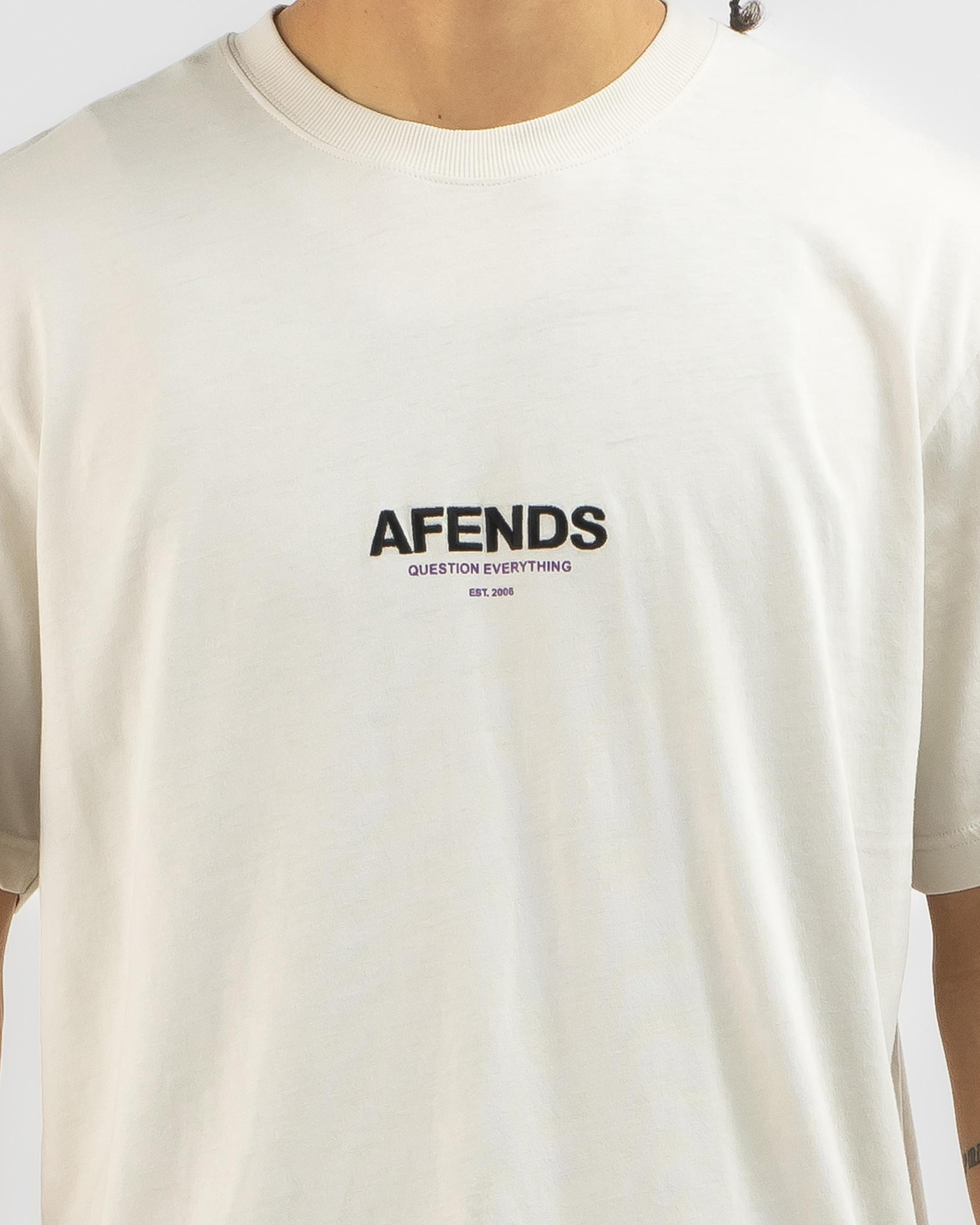 Shop Afends Vinyl T-Shirt In Moon Beam - Fast Shipping & Easy Returns ...