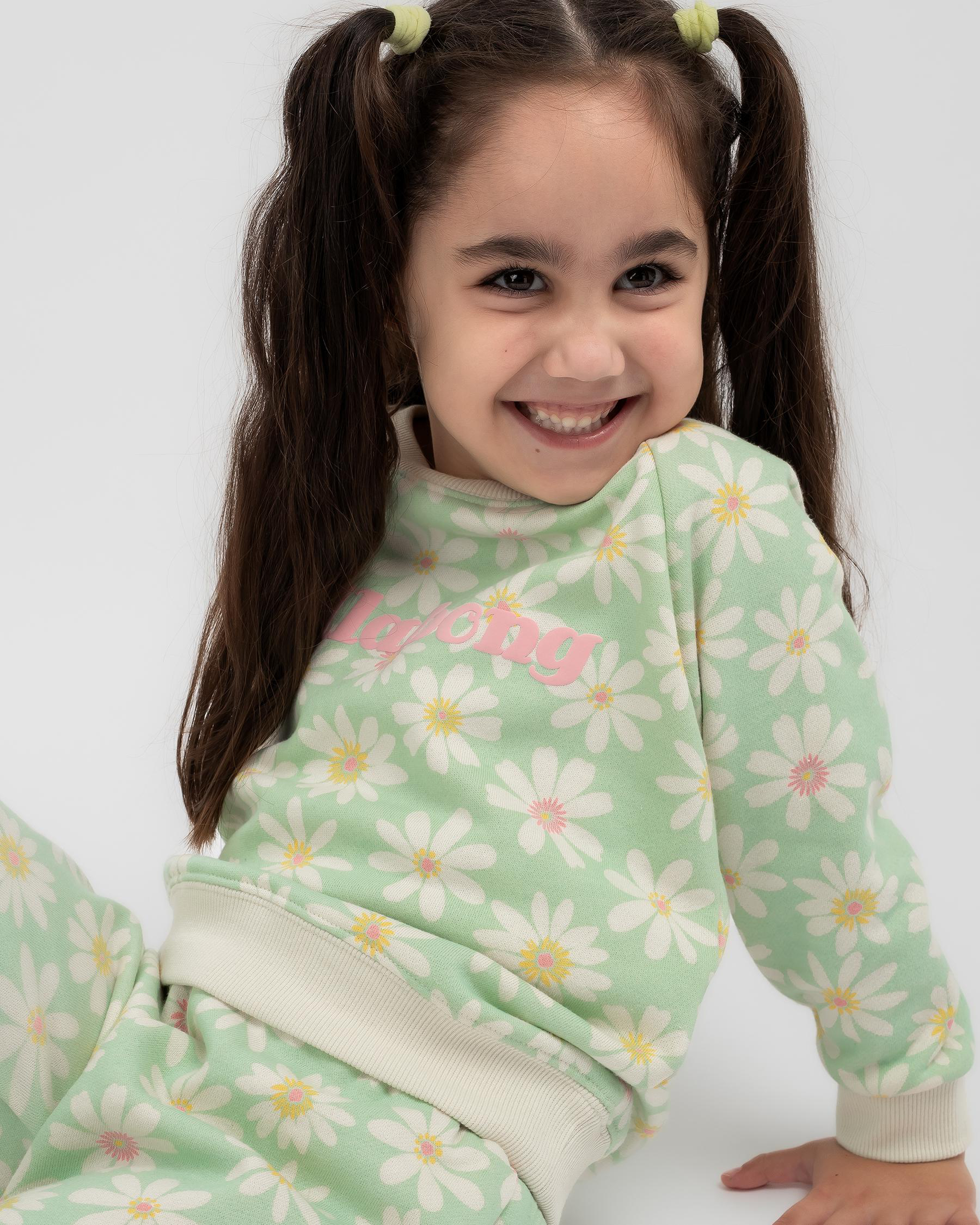 Shop Billabong Toddlers' Sweet Daze Crew In Sweet Mint - Fast Shipping & Easy Returns - City ...