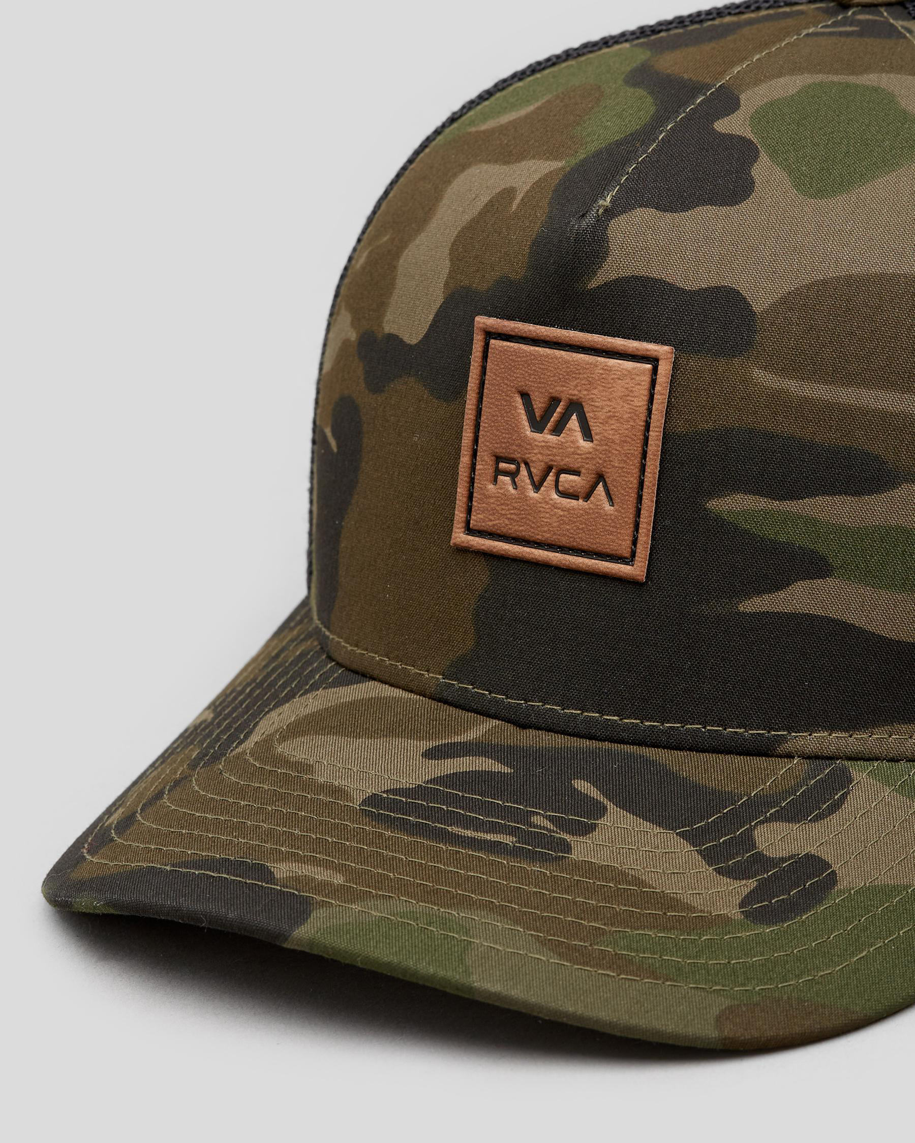 Shop RVCA VA All The Way Trucker Cap In Camo - Fast Shipping & Easy ...