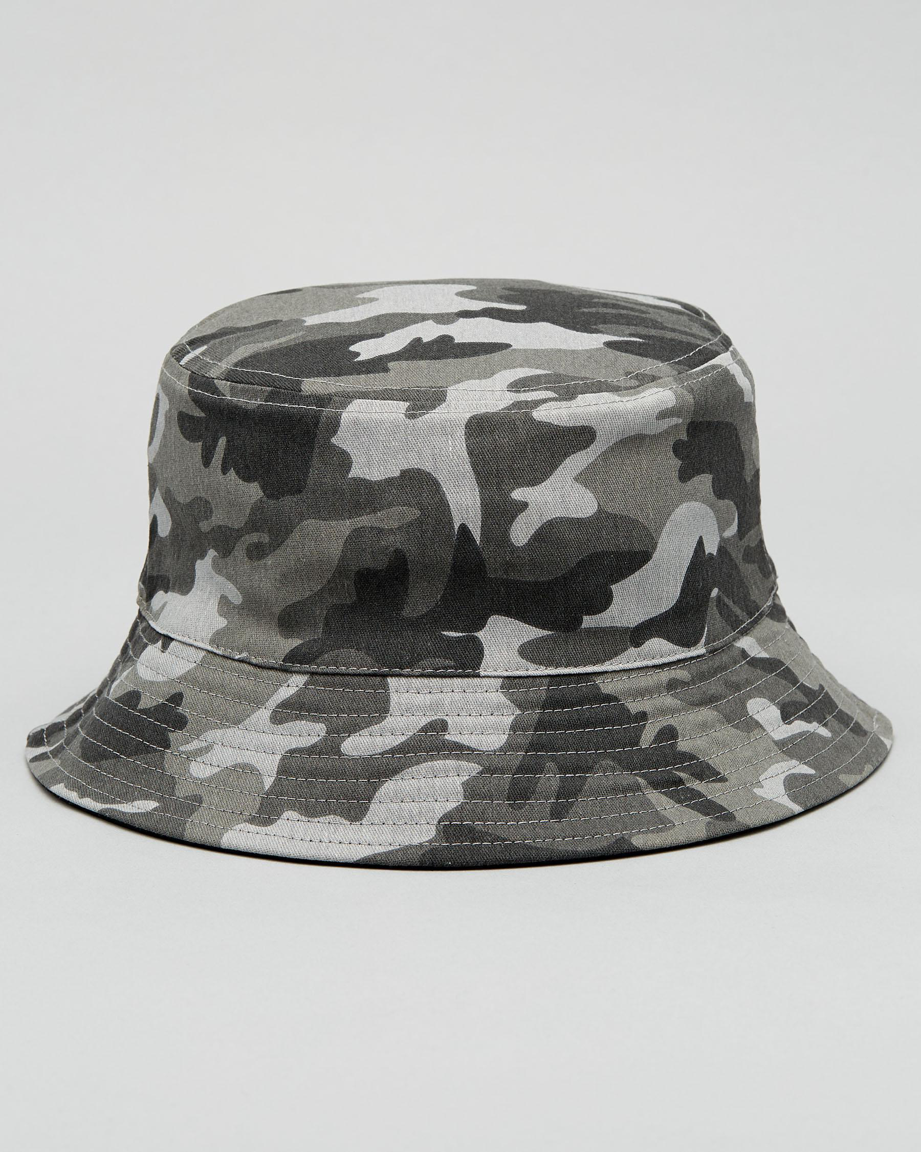 Shop Jetpilot Nokternal Bucket Hat In Black - Fast Shipping & Easy ...