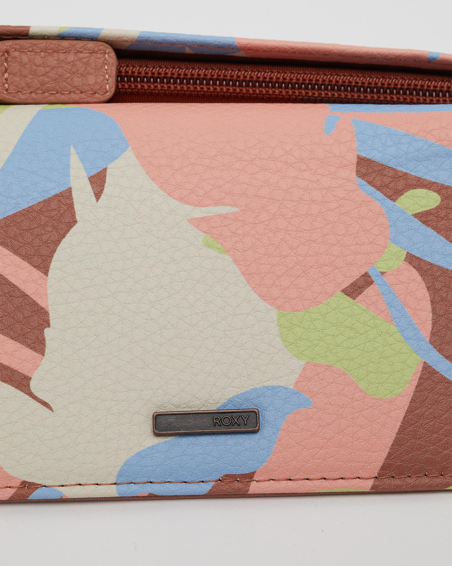 Shop Roxy Hazy Daze Wallet In Rustic Brown Floral - Fast Shipping ...