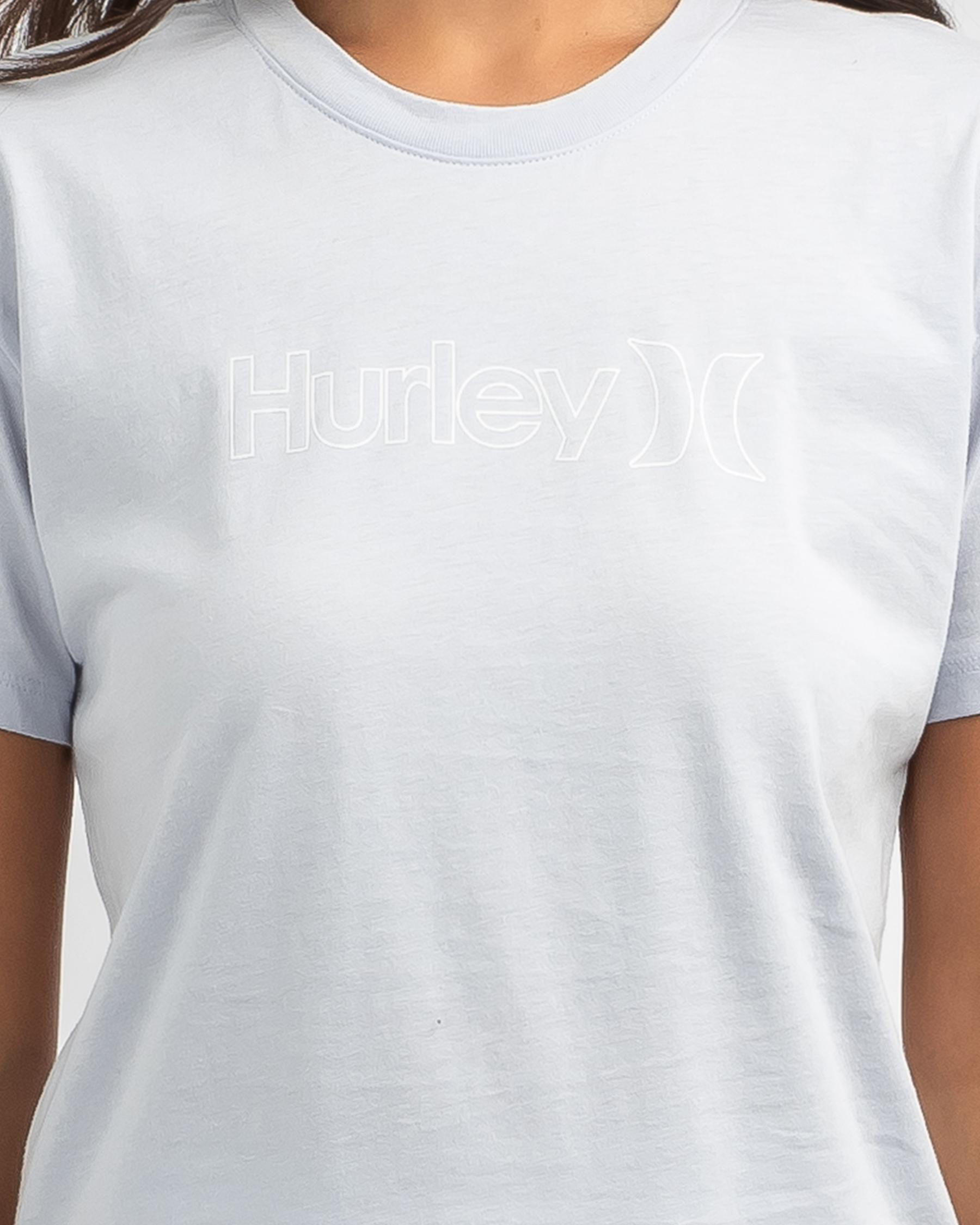 Shop Hurley OAO Outline T-Shirt In Stratus - Fast Shipping & Easy ...
