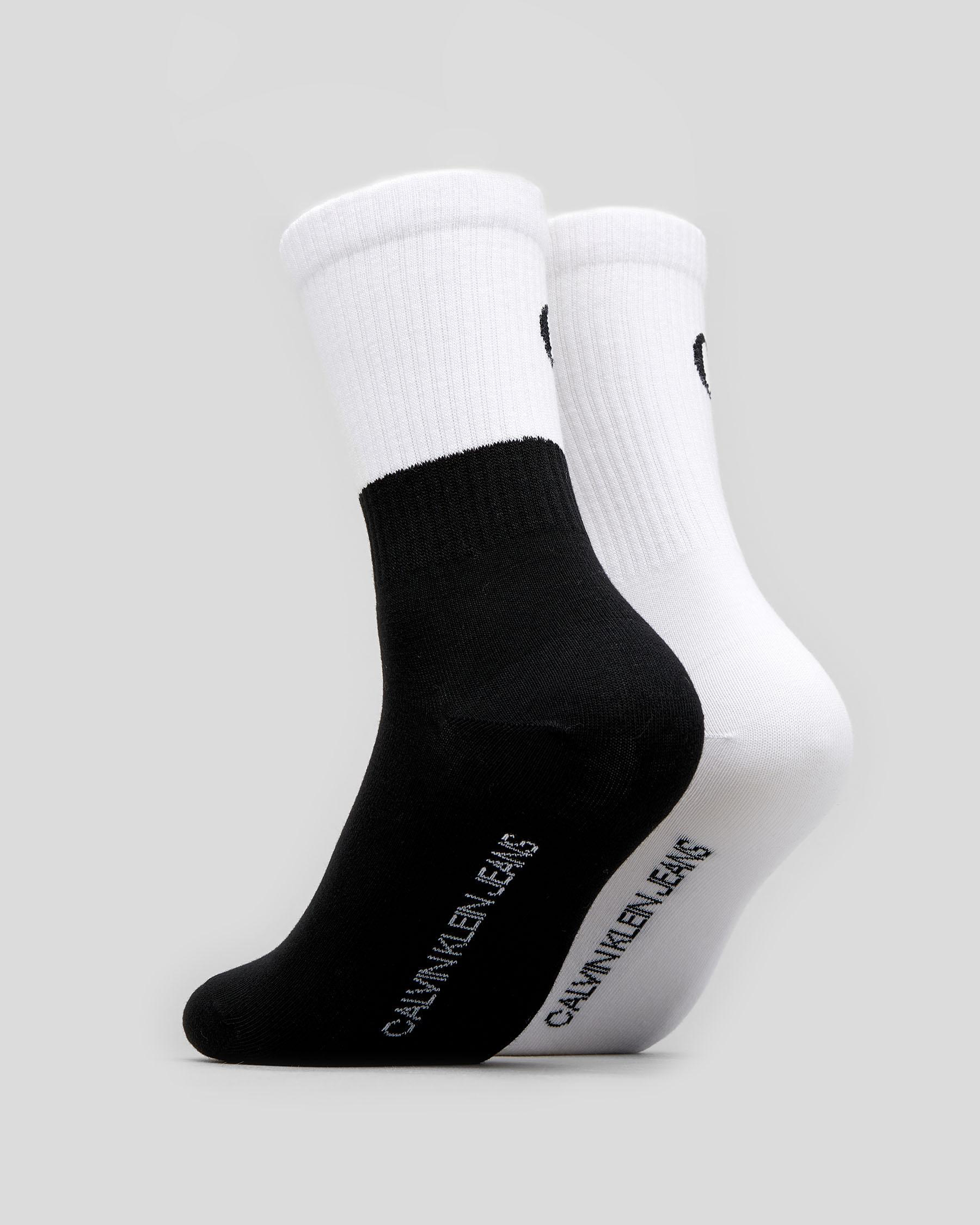 Shop Calvin Klein Womens Casual Monogram Sock Pack In Black Assorted ...