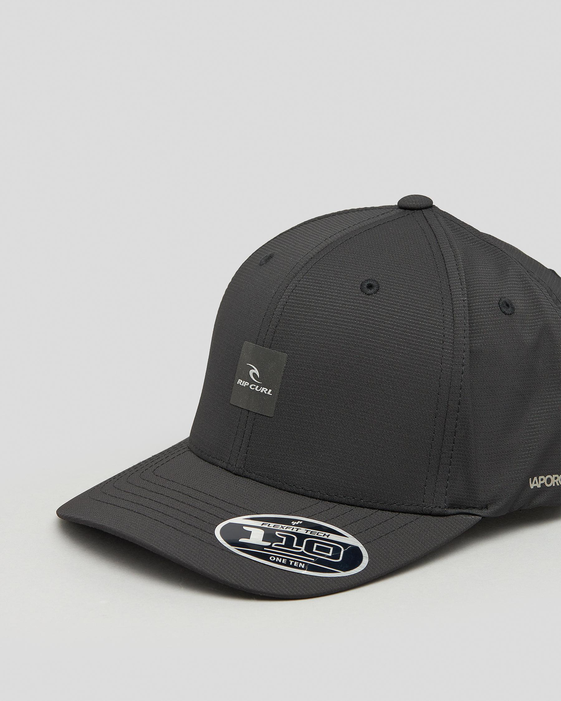 Shop Rip Curl Vaporcool Snapback Cap In Black - Fast Shipping & Easy ...