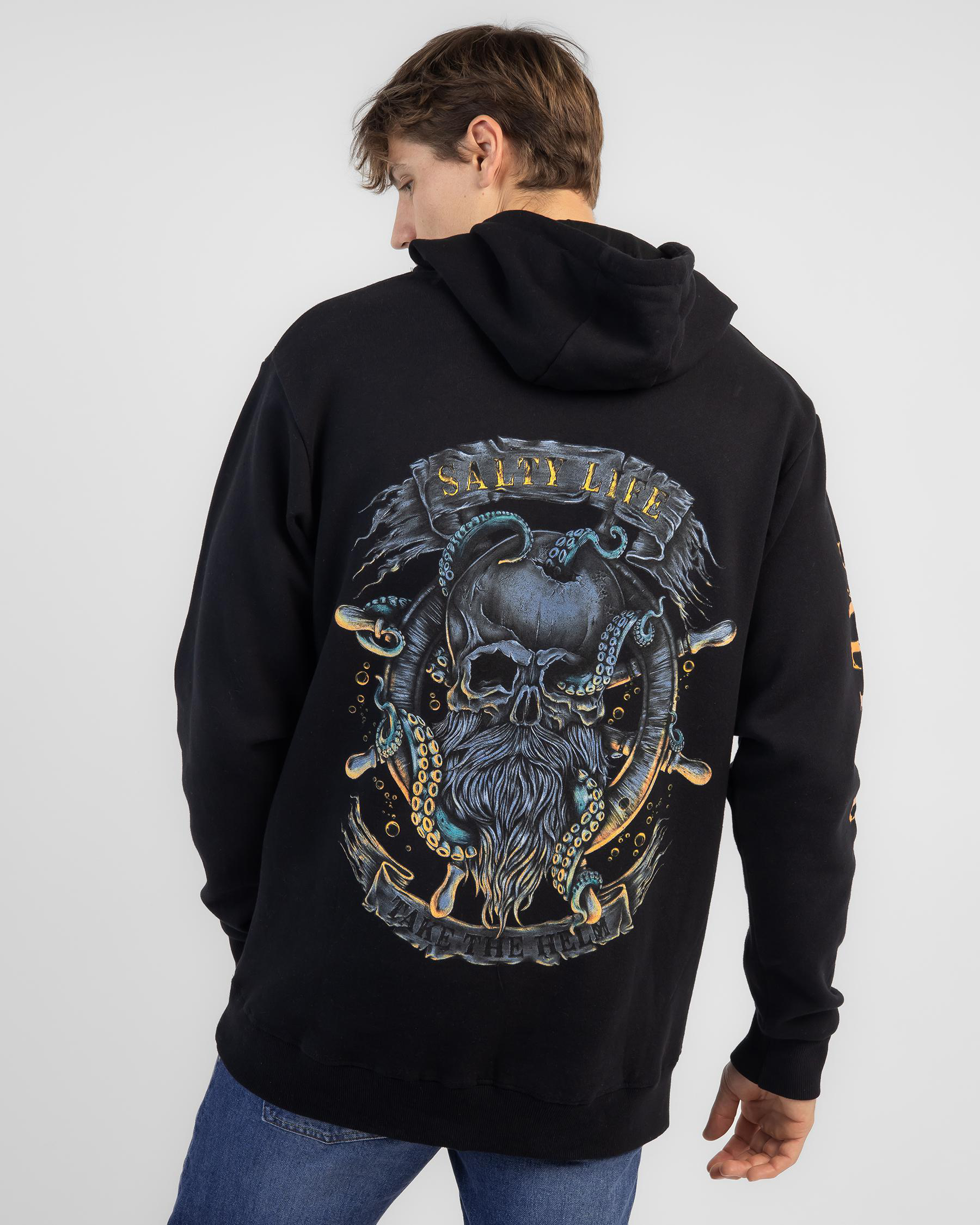 Shop Salty Life Sea Devil Hoodie In Black - Fast Shipping & Easy ...