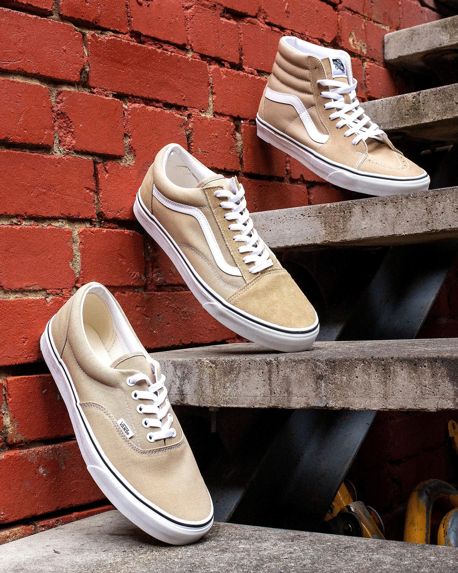 Shop Vans Sk8 Hi Shoes In Incense/true White - Fast Shipping & Easy ...