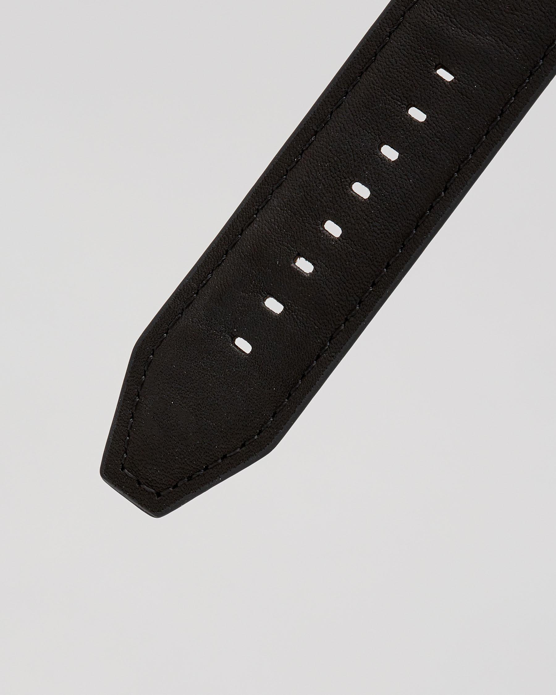 Shop Lucid Shield Leather Watch In All Black/gold - Fast Shipping ...