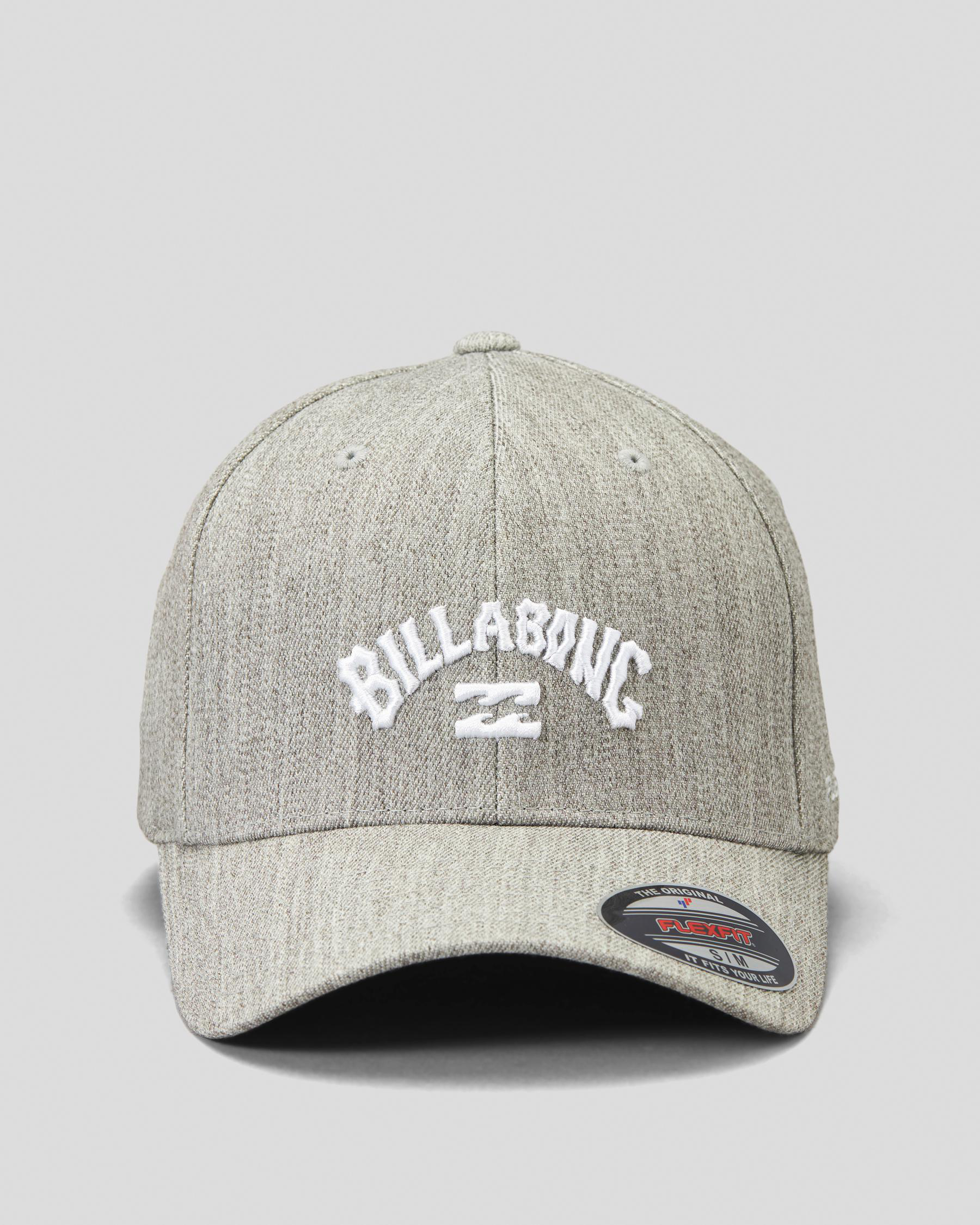 Shop Billabong Arch Flexfit Cap In Light Grey Heather - Fast Shipping ...