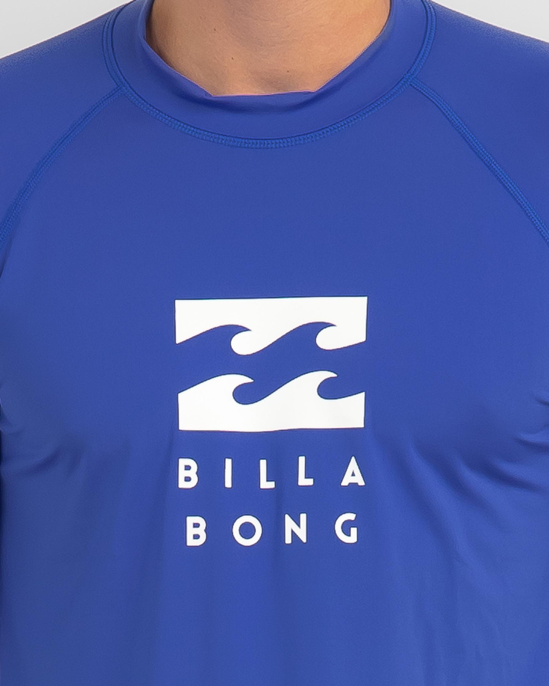 Billabong Union Long Sleeve Rash Vest In Cobalt - FREE* Shipping & Easy ...