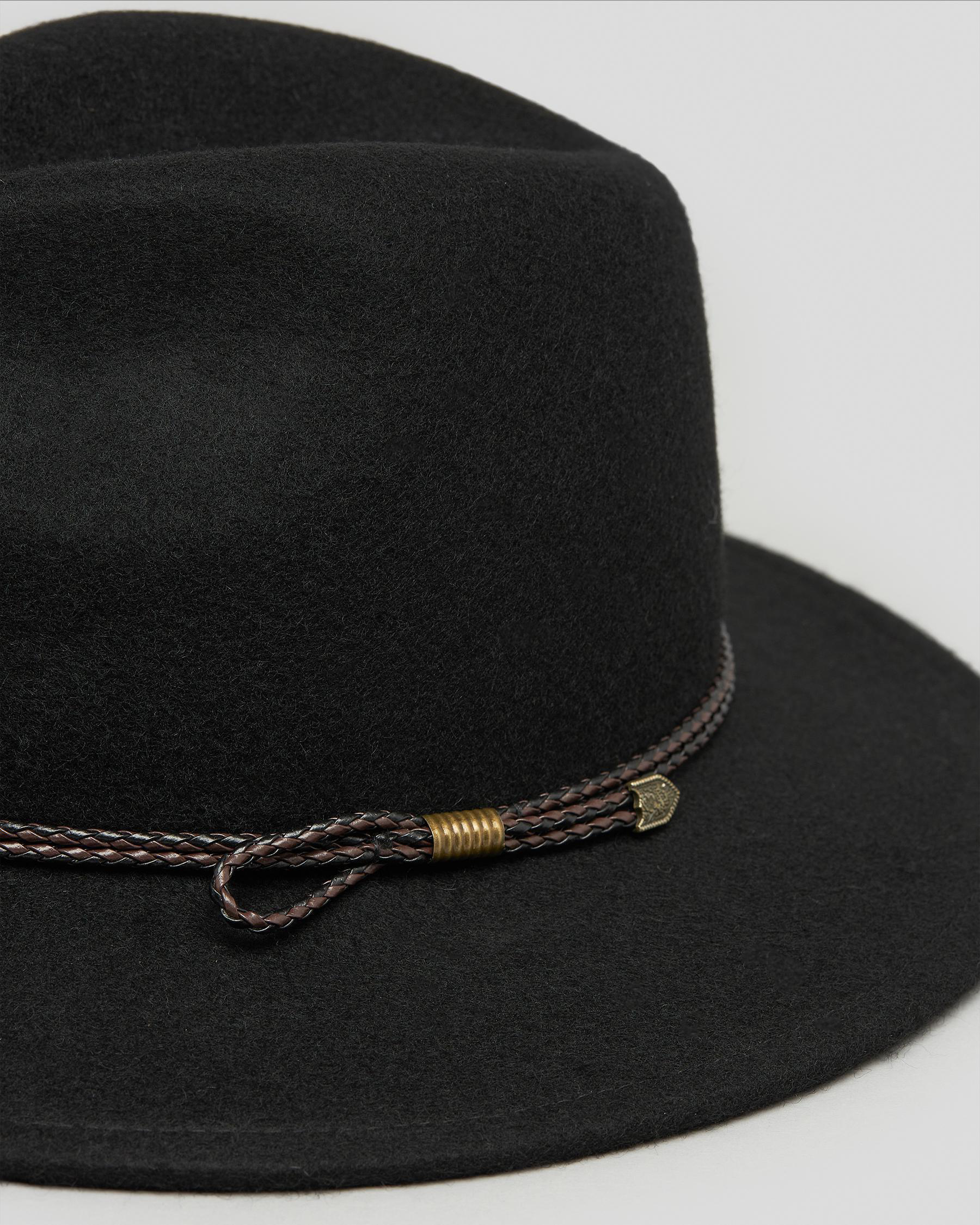 Shop Lucid Alejandro Felt Hat In Black - Fast Shipping & Easy Returns ...