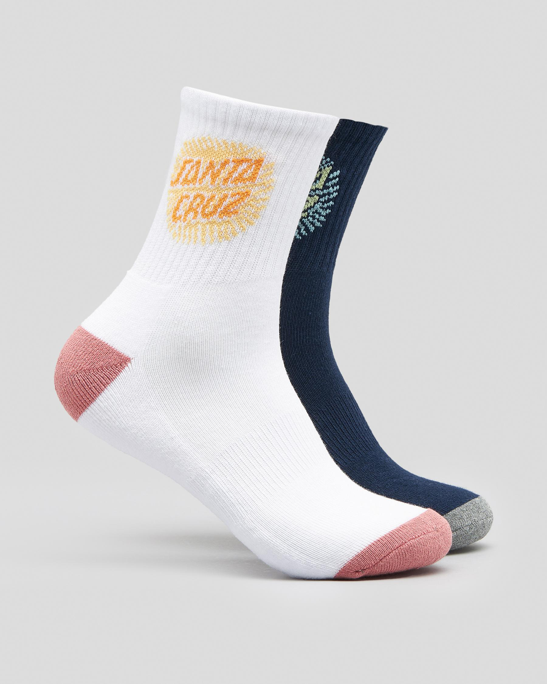 Shop Santa Cruz Womens Daylight Dot Sock Pack In Multi - Fast Shipping ...