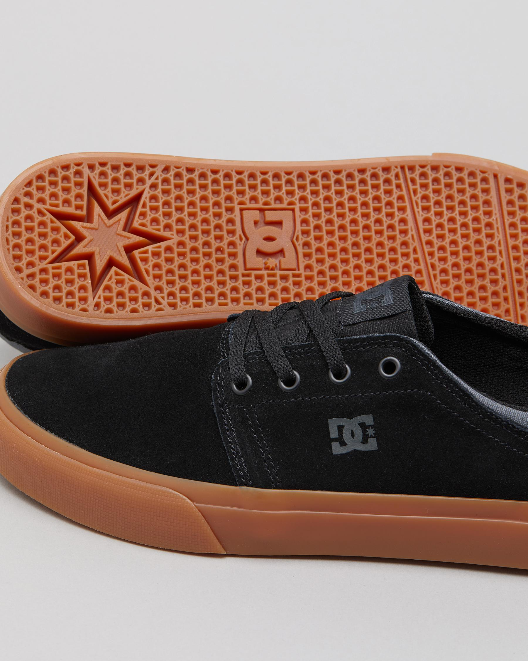 Shop DC Shoes Trase Shoes In Black/grey/white - Fast Shipping & Easy ...