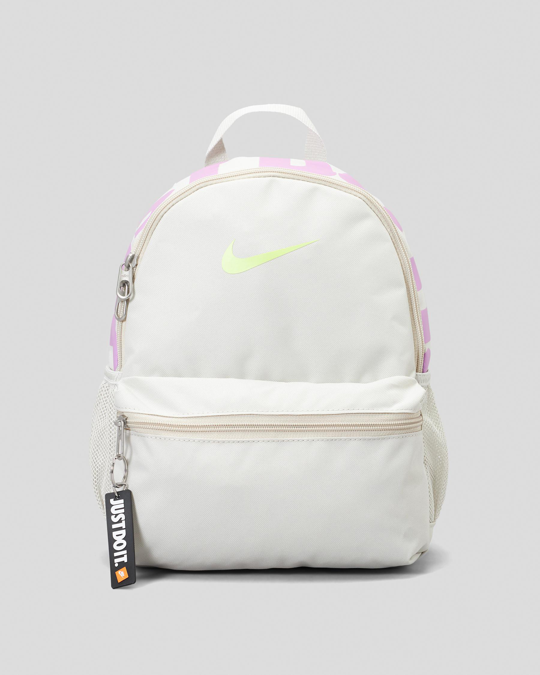 Shop Nike Mini Brazilia Backpack In Light Bone - Fast Shipping & Easy ...