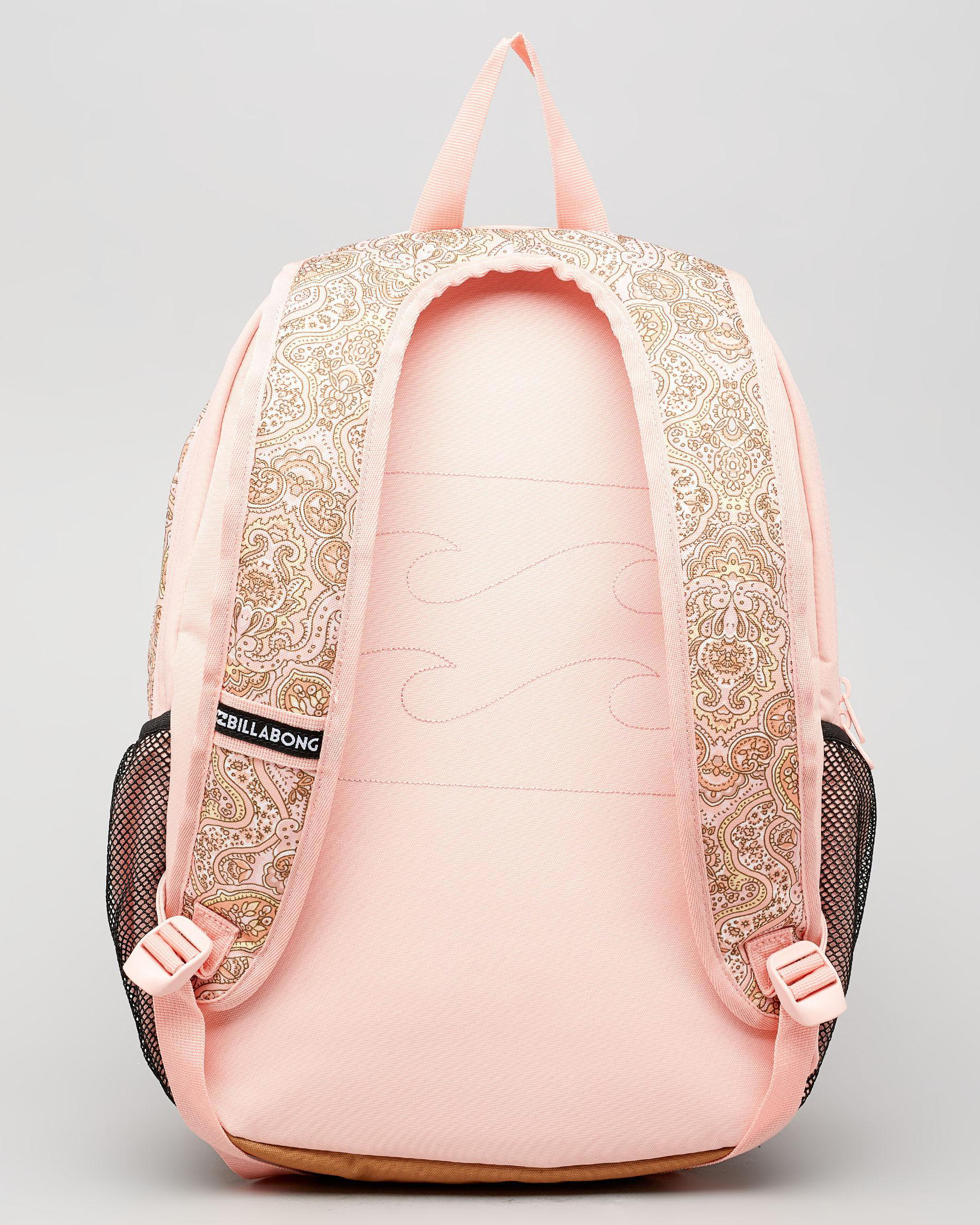 Shop Billabong Wild Sun Mahi Backpack In Coral Pink - Fast Shipping ...
