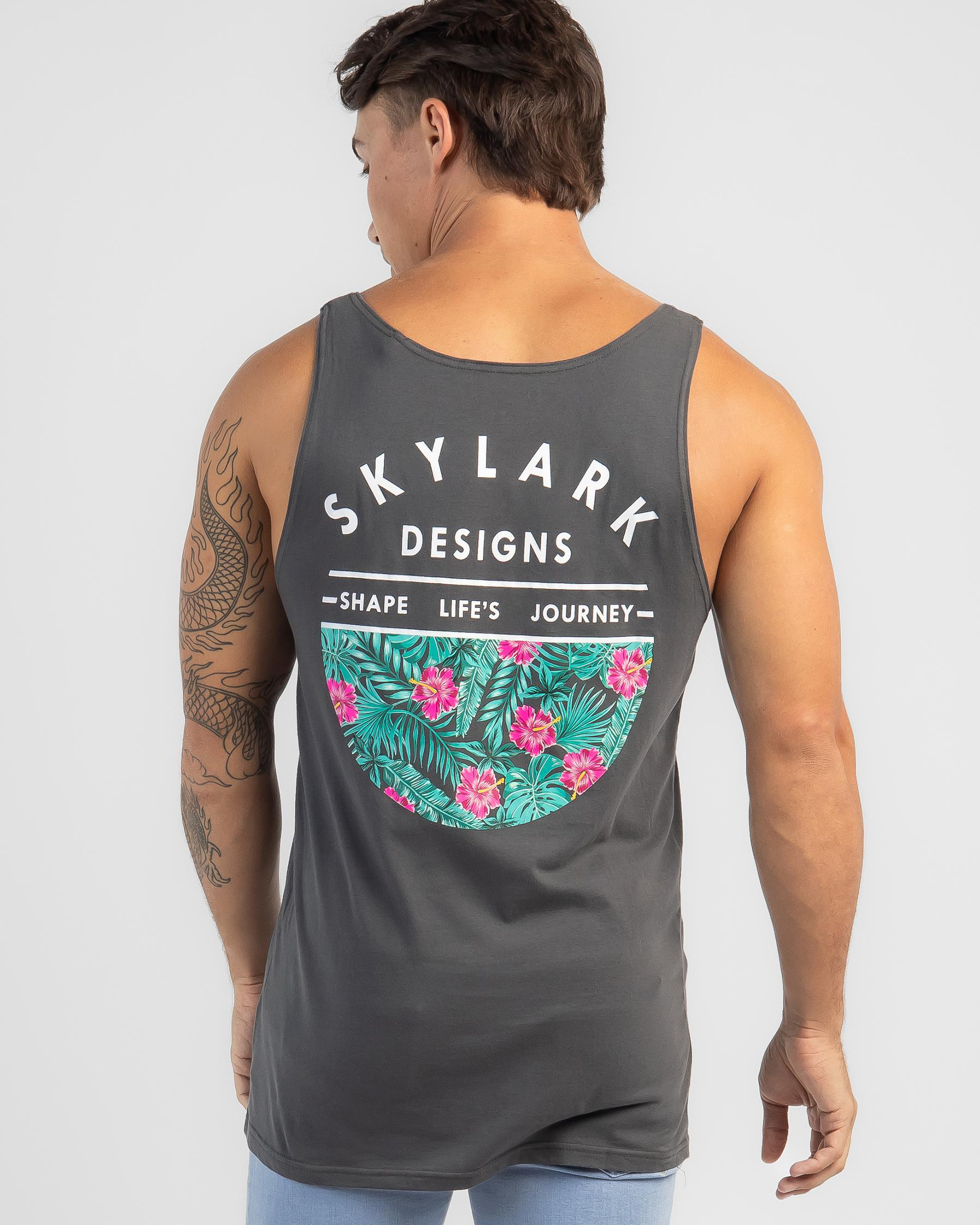 Shop Skylark Journey To Paradise Singlet In Charcoal - Fast Shipping ...