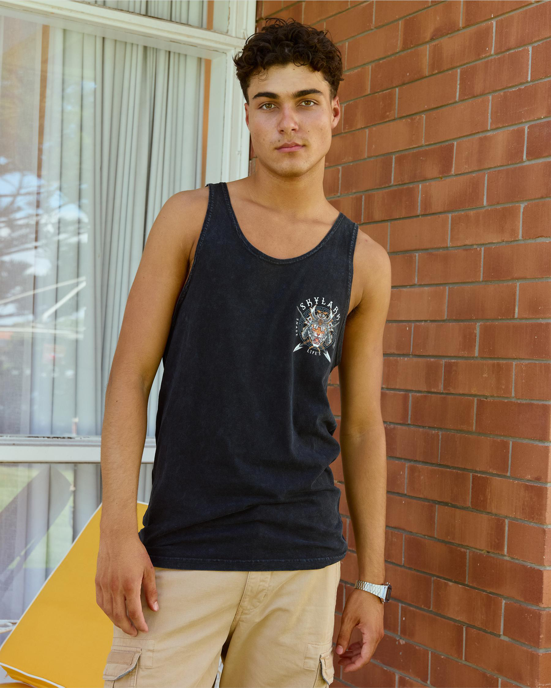 Skylark Samurai Singlet In Navy Acid - FREE* Shipping & Easy Returns ...