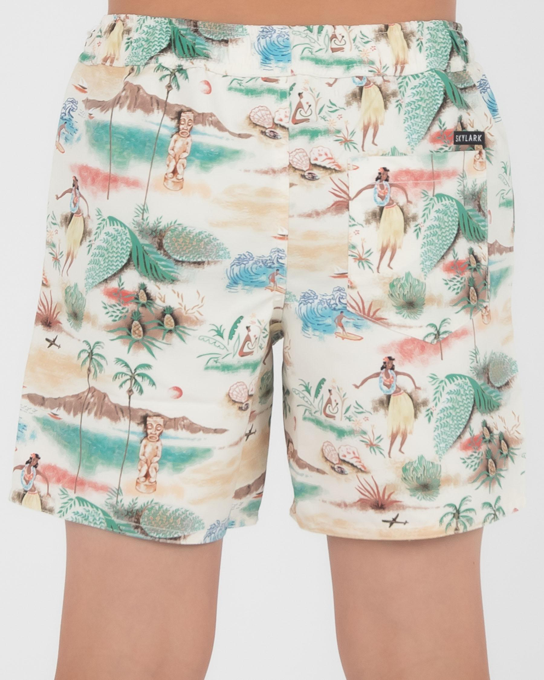 Shop Skylark Boys' Tiki Mully Shorts In Sand - Fast Shipping & Easy ...