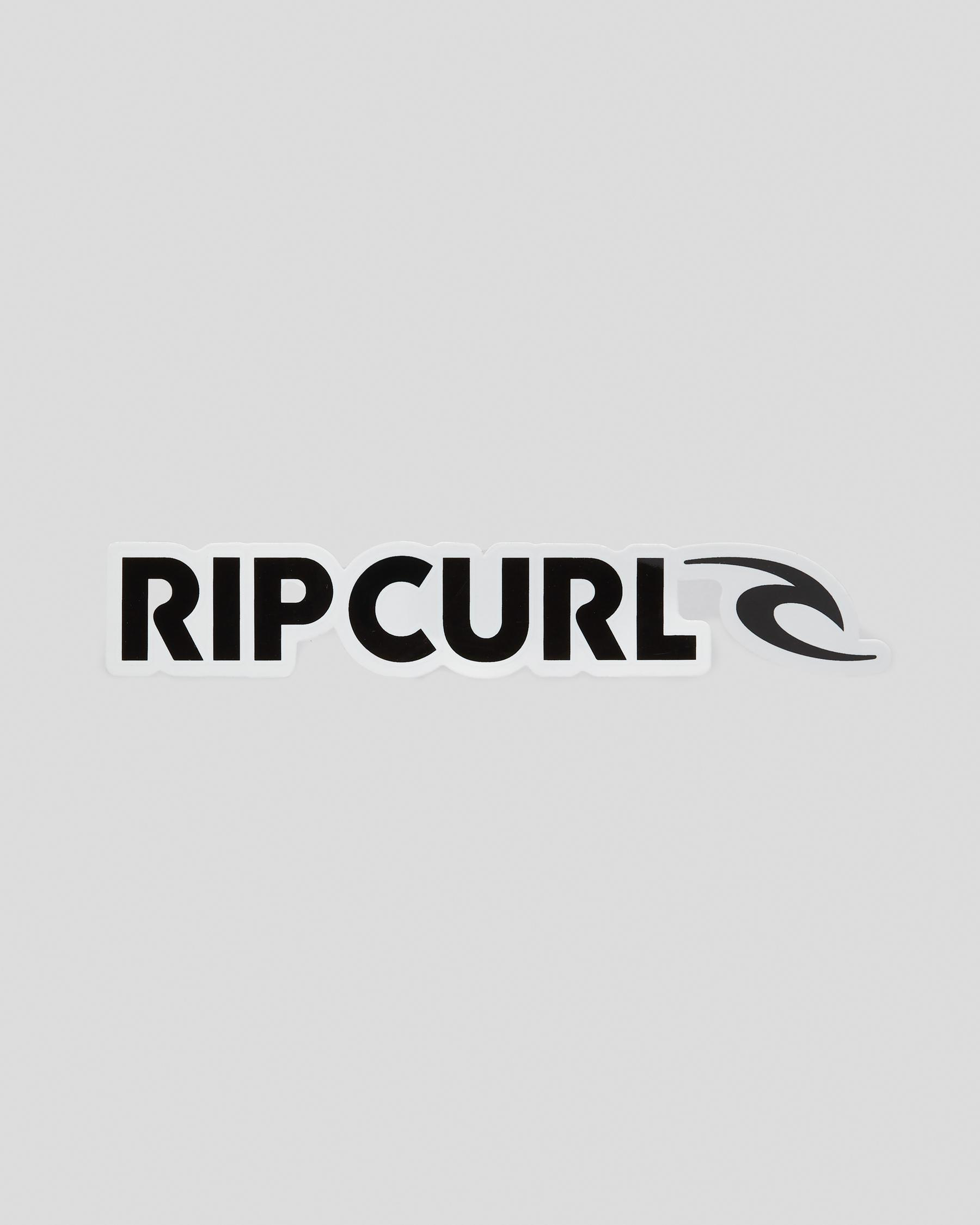Rip Curl Logo Stickers In Black/white - FREE* Shipping & Easy Returns - City Beach New Zealand