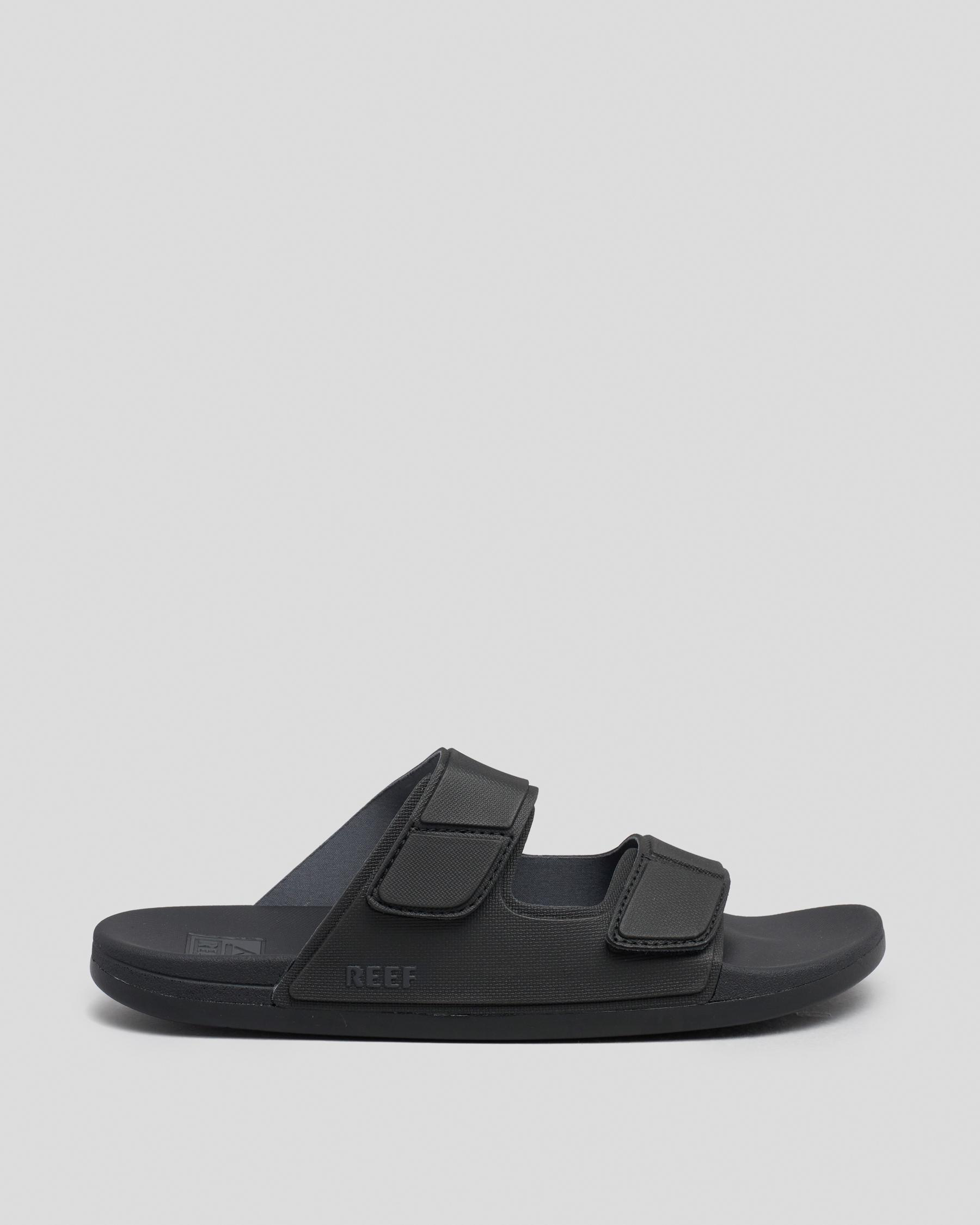 Shop Reef Cushion Tradewind Sandals In Black - Fast Shipping & Easy ...