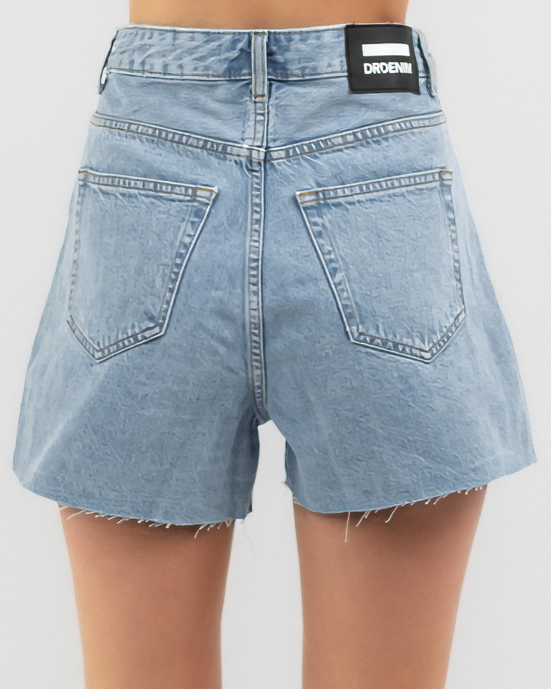 Shop Dr Denim Nora Shorts In Empress Light Blue - Fast Shipping & Easy ...