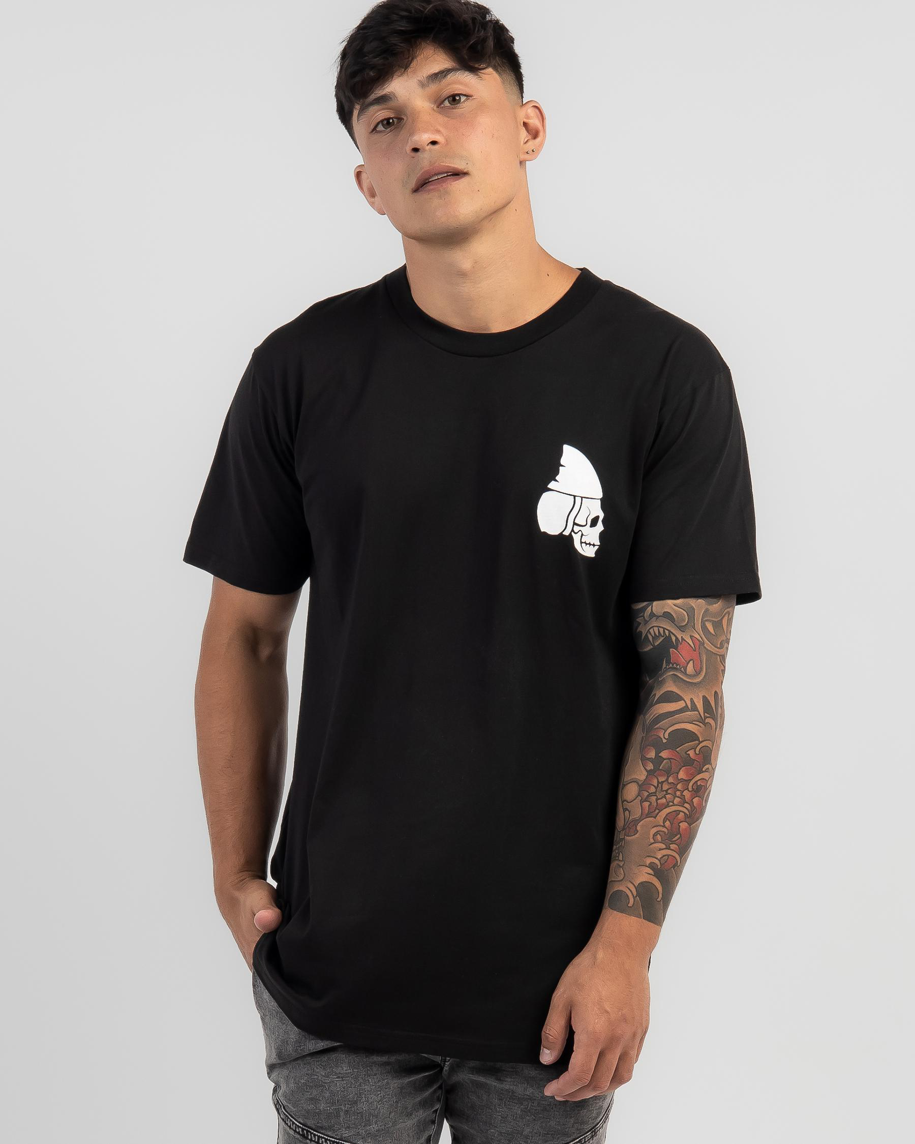 Shop Fck the Taxman Skully T-Shirt In Black - Fast Shipping & Easy ...
