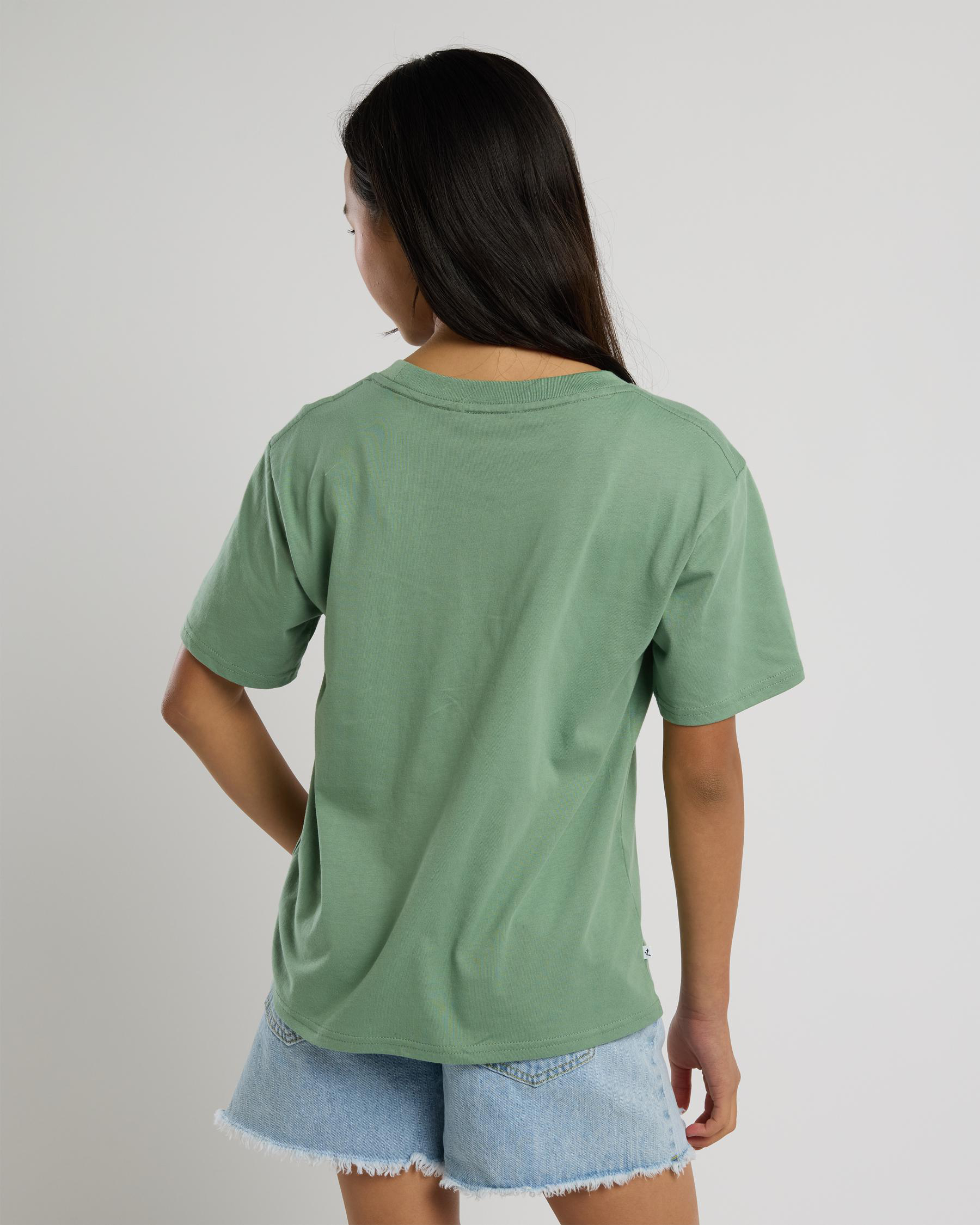 Shop Rusty Girls' By The Bay Oversize T-Shirt In Faded Pistachio - Fast Shipping & Easy Returns ...