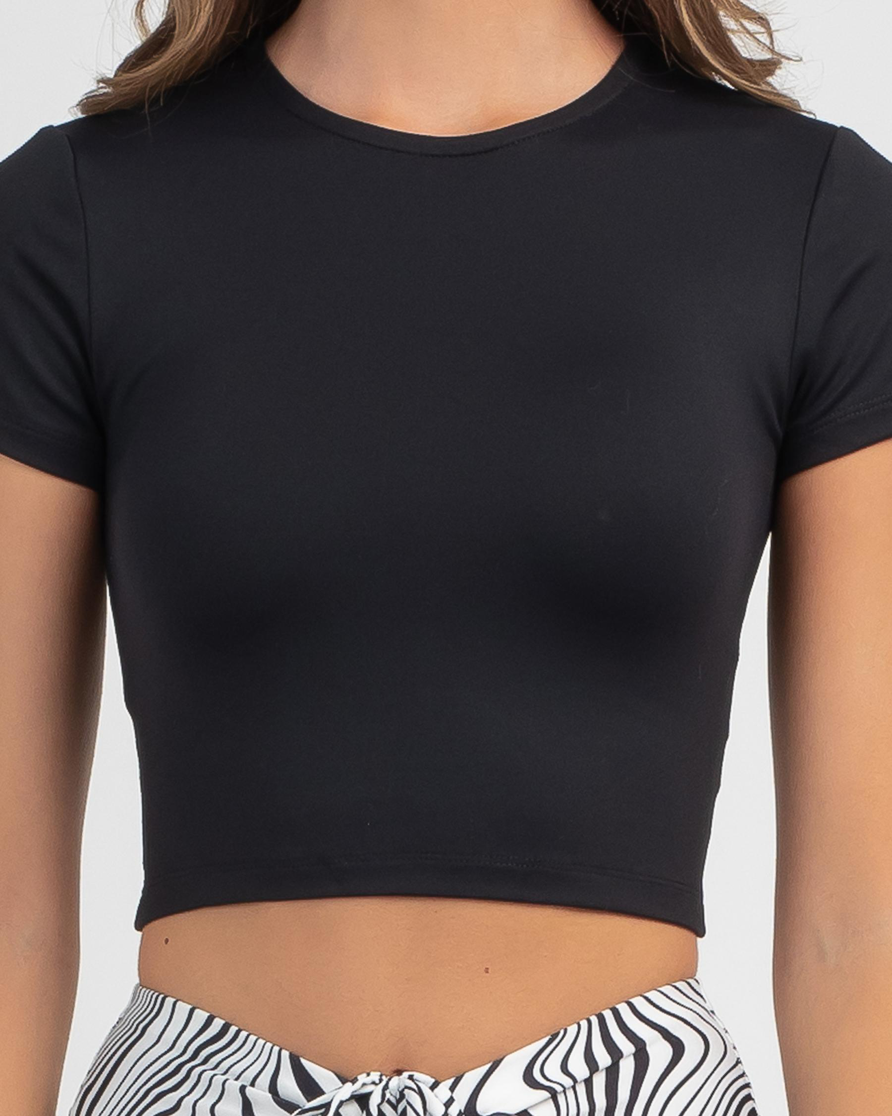 Shop Mooloola Kodah Backless Top In Black - Fast Shipping & Easy ...