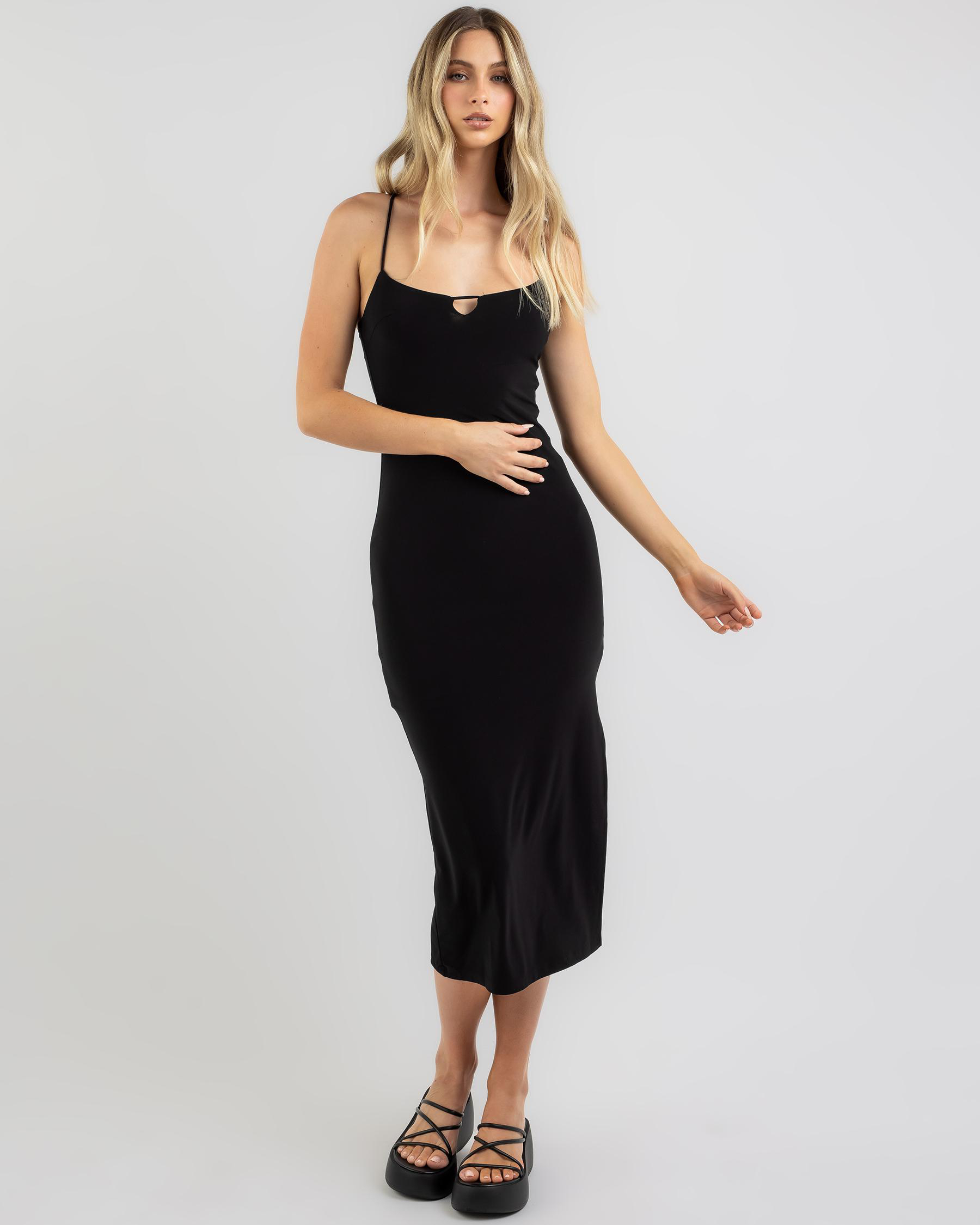 Shop Alive Girl Anne Maxi Dress In Black - Fast Shipping & Easy Returns ...