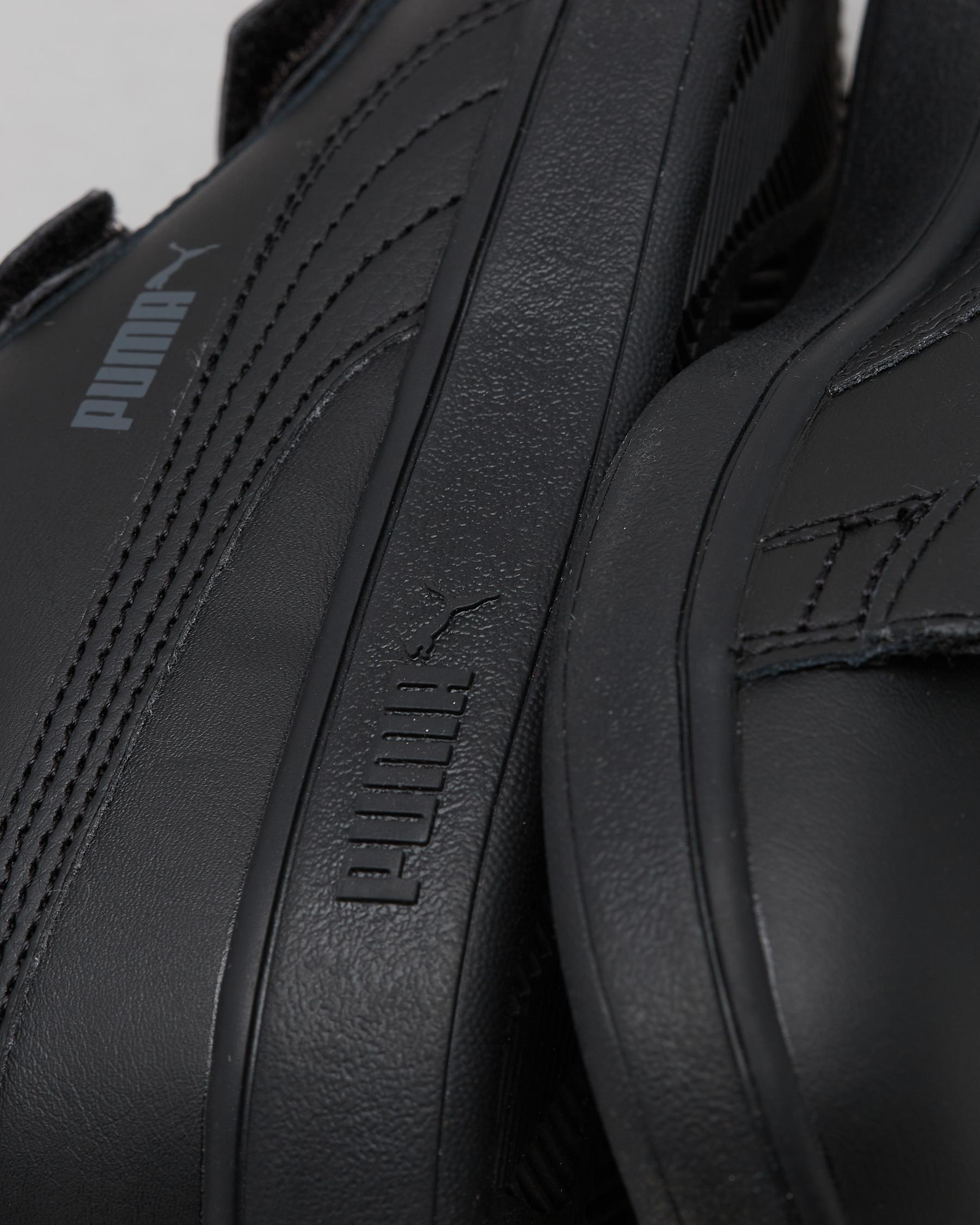 Shop Puma Junior Boys' Smash BTS Shoes In Puma Black-puma Black - Fast ...