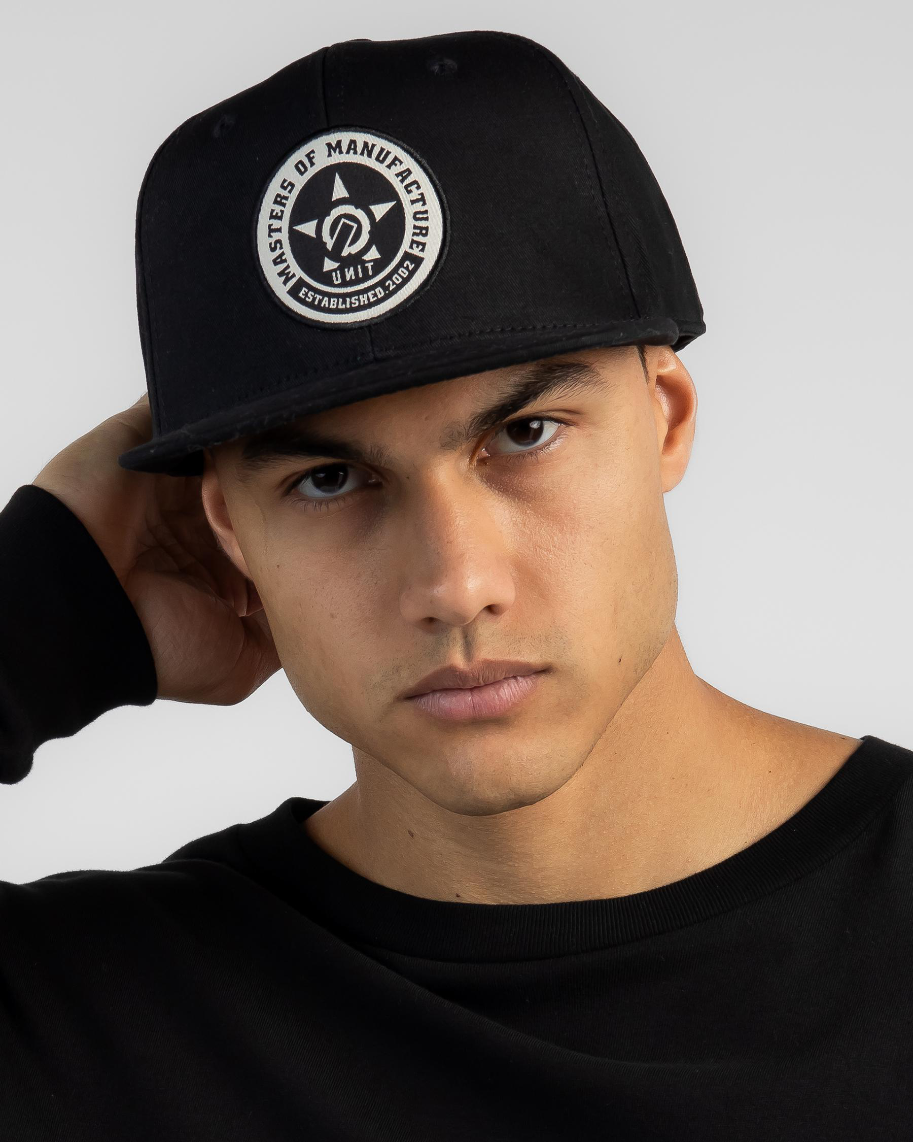 Shop Unit Flat Peak Snapback In Black - Fast Shipping & Easy Returns - City Beach Australia