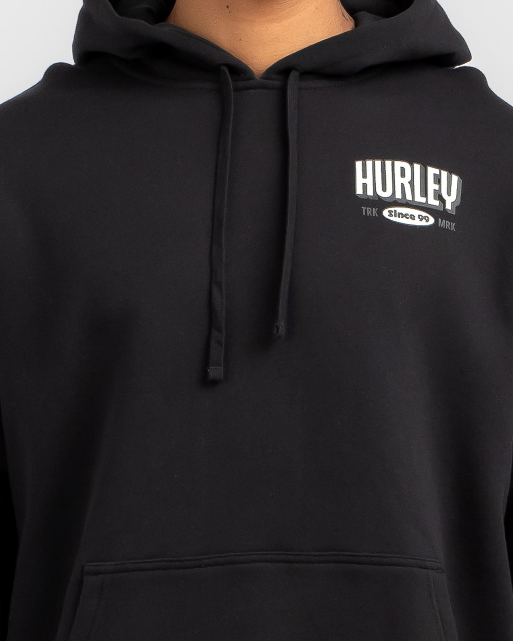 Shop Hurley Relentless Pullover Hoodie In Black - Fast Shipping & Easy ...