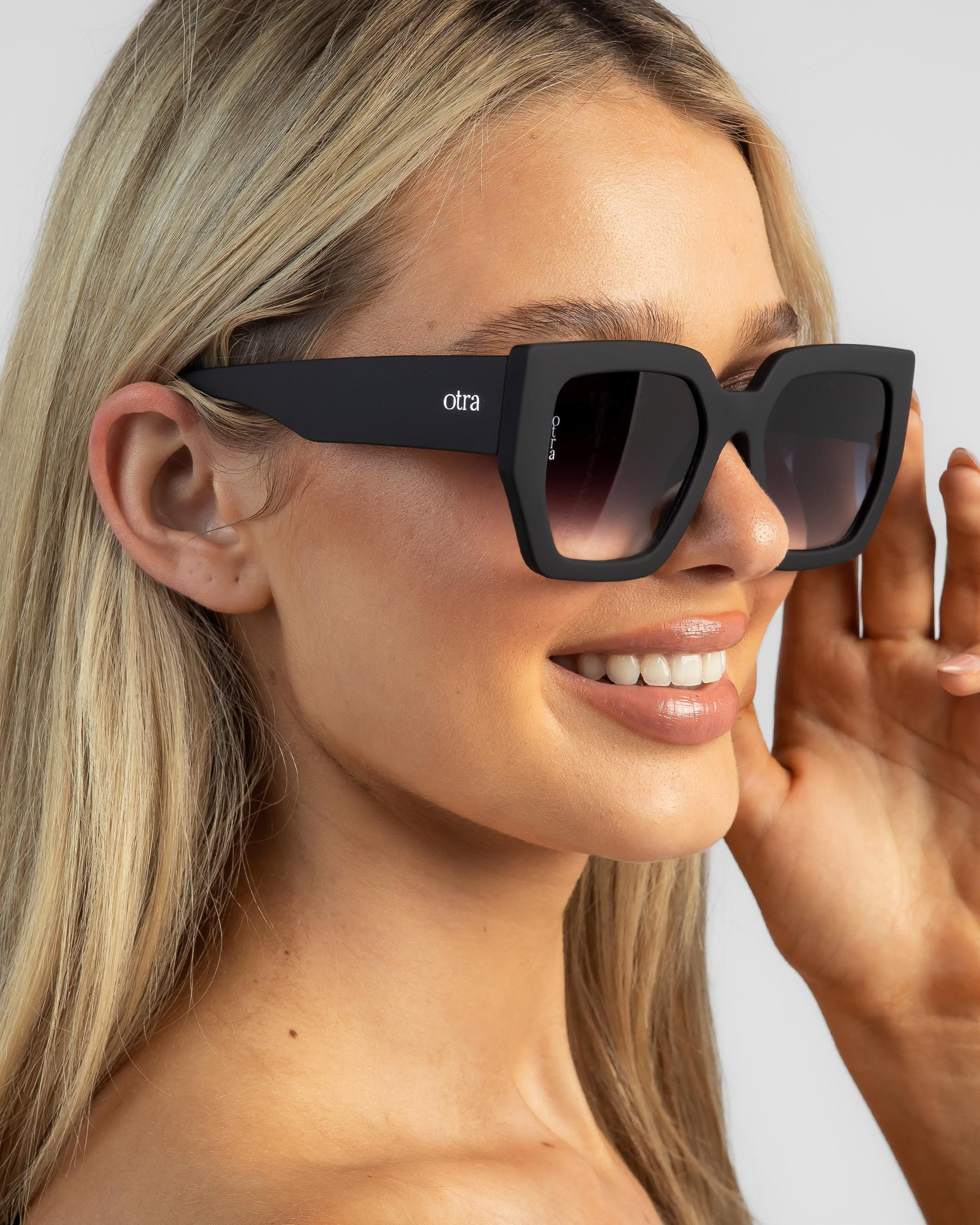 Shop Otra Eyewear Holly Sunglasses In Rubber Black - Fast Shipping & Easy Returns - City Beach ...