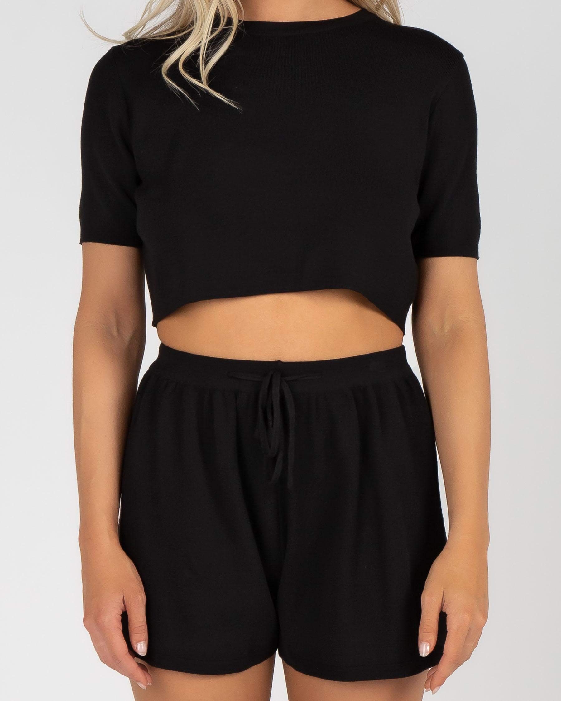 Shop My Girl Fairy Floss Shorts In Black - Fast Shipping & Easy Returns ...