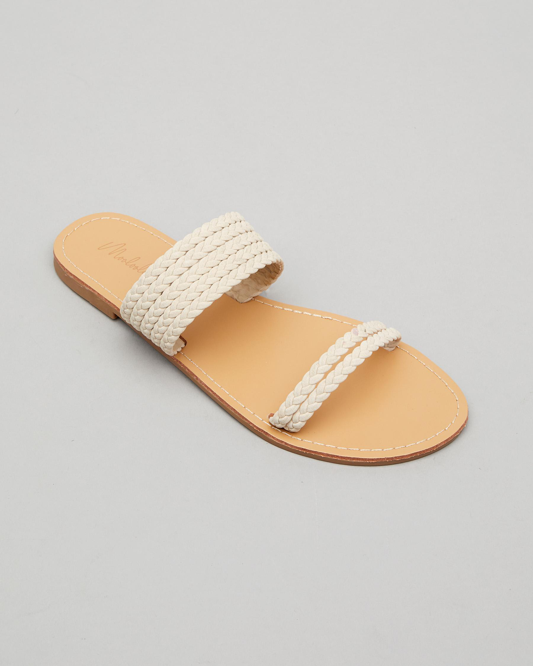 Shop Mooloola Shilah Sandals In Natural - Fast Shipping & Easy Returns ...