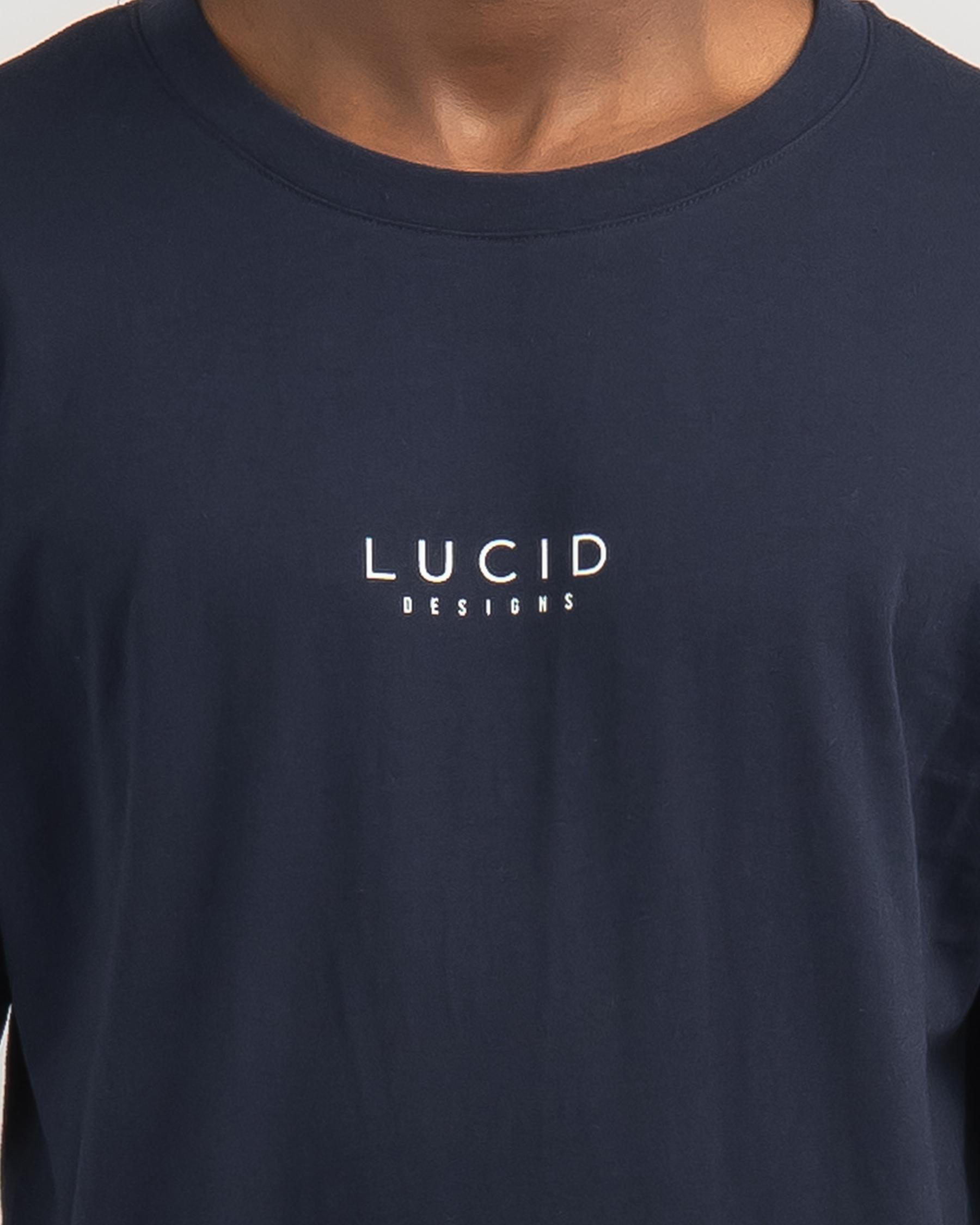 Shop Lucid Exposure T-Shirt In Navy - Fast Shipping & Easy Returns ...
