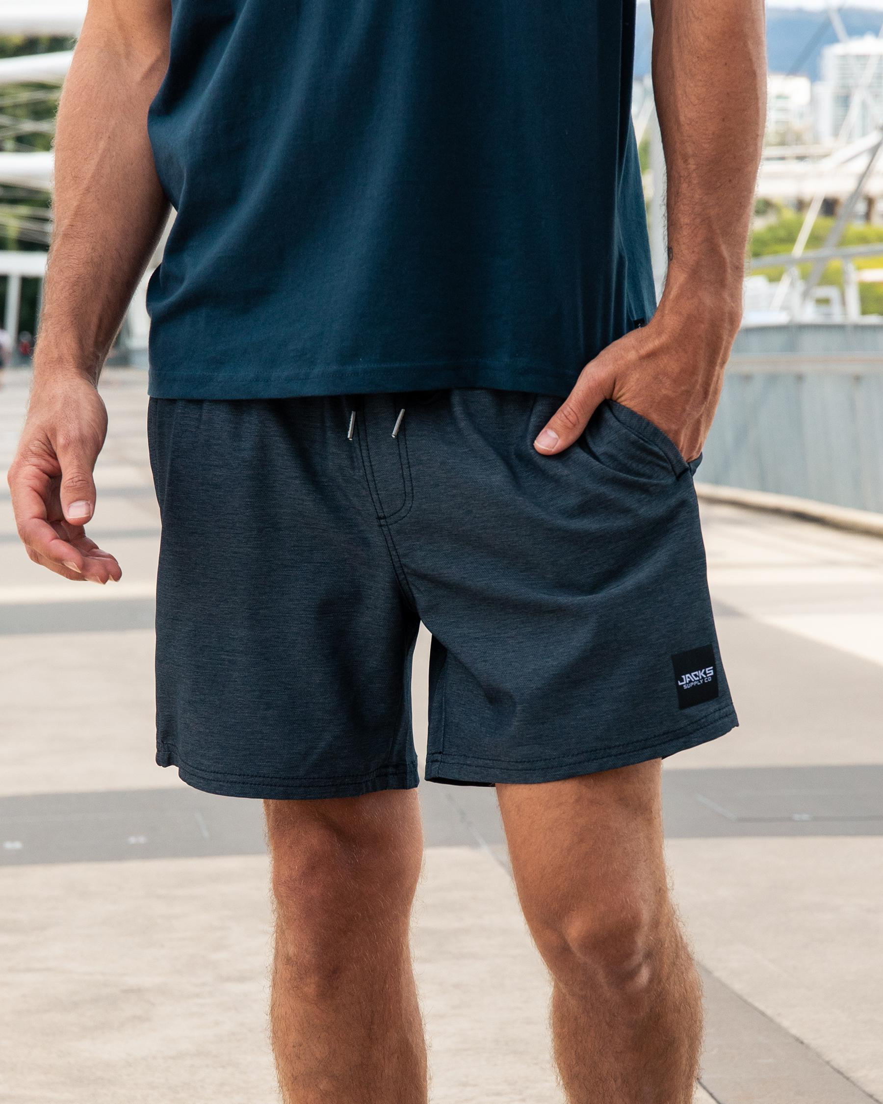 Shop Jacks Intro Mully Shorts In Black - Fast Shipping & Easy Returns ...